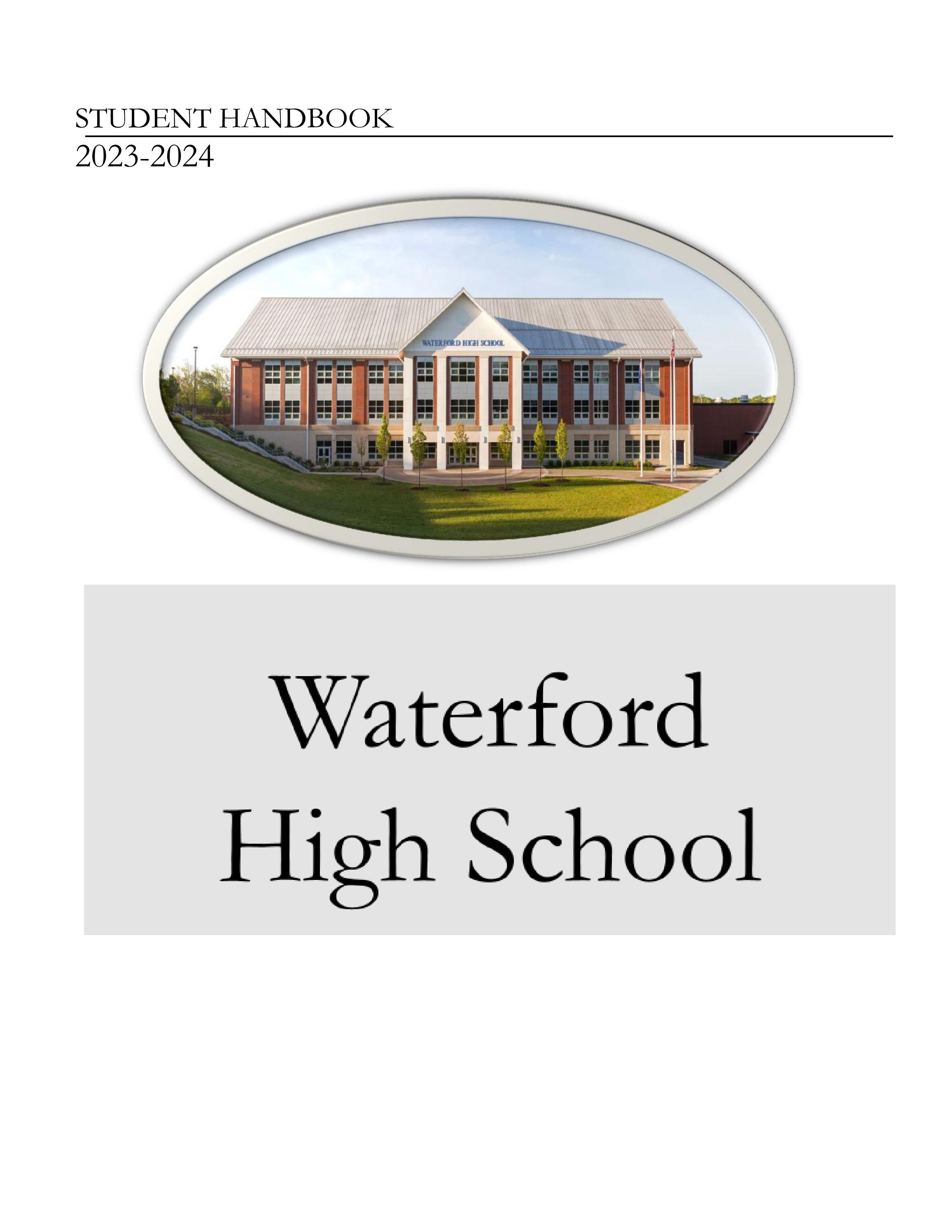 Waterford High School Student Handbook by Waterford Public Schools - Issuu