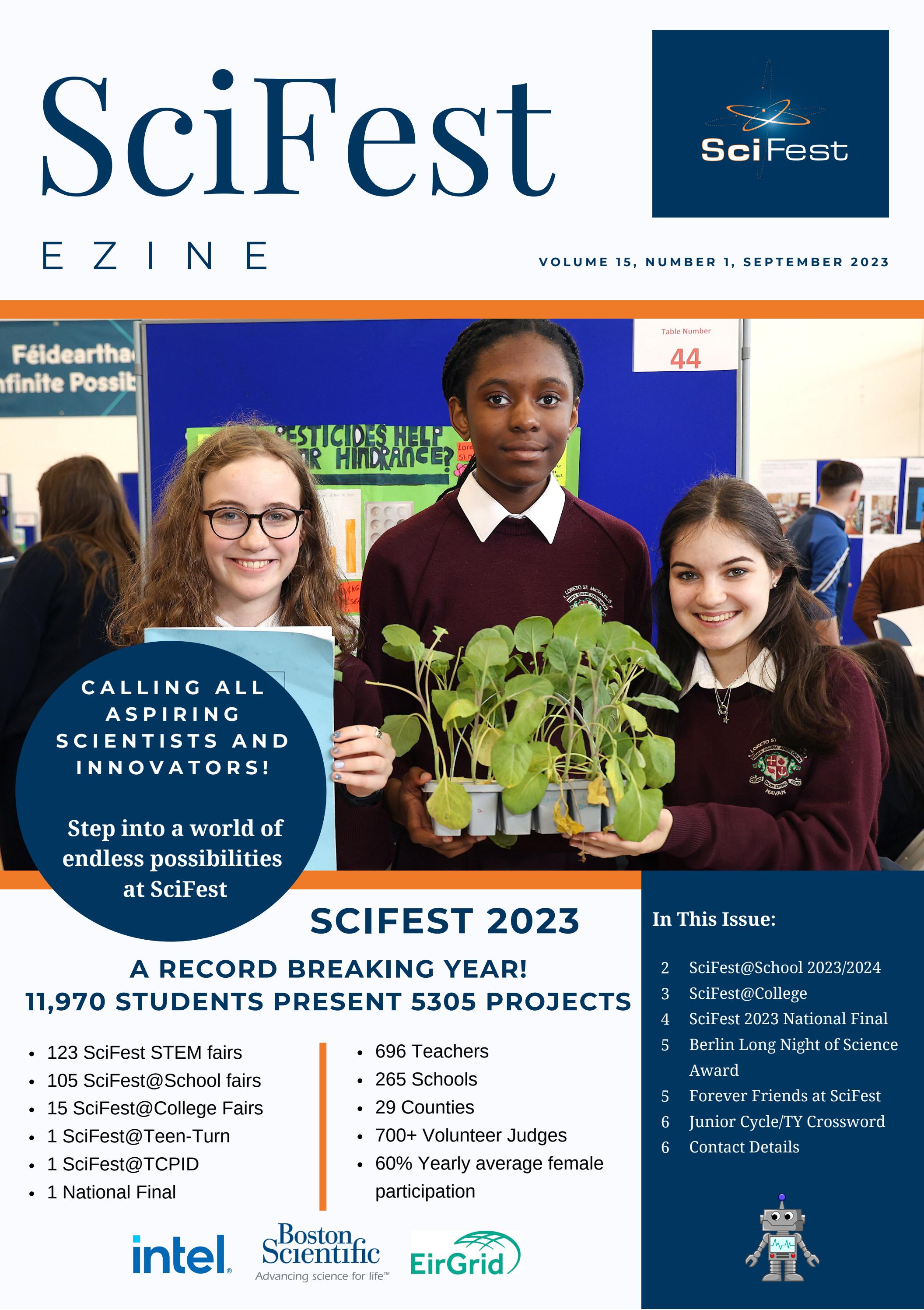 SciFest Ezine, Volume 15, Number 1, September 2023 by SciFest Ireland ...