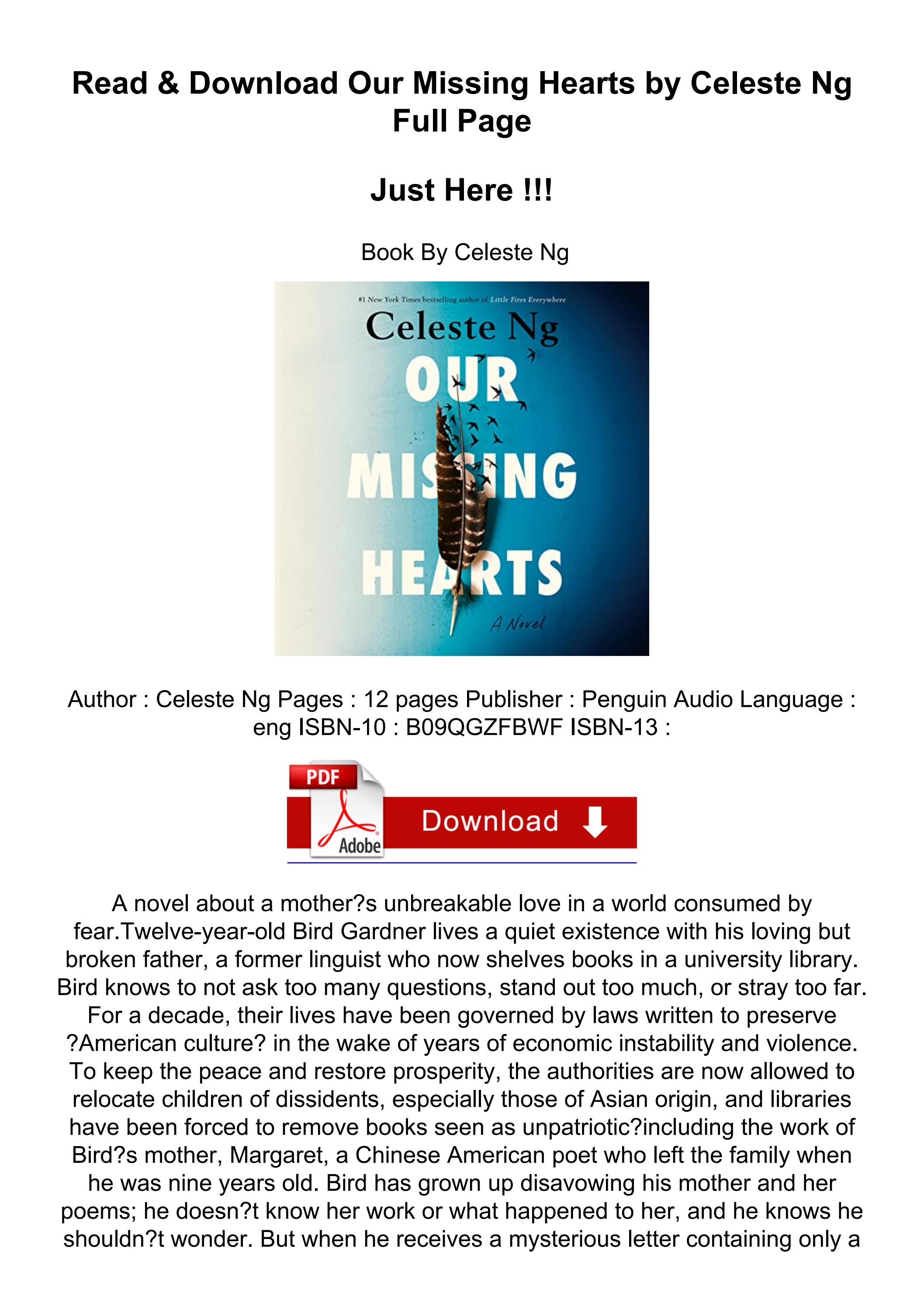 [PDF] eBook Download Our Missing Hearts by malach ygy - Issuu