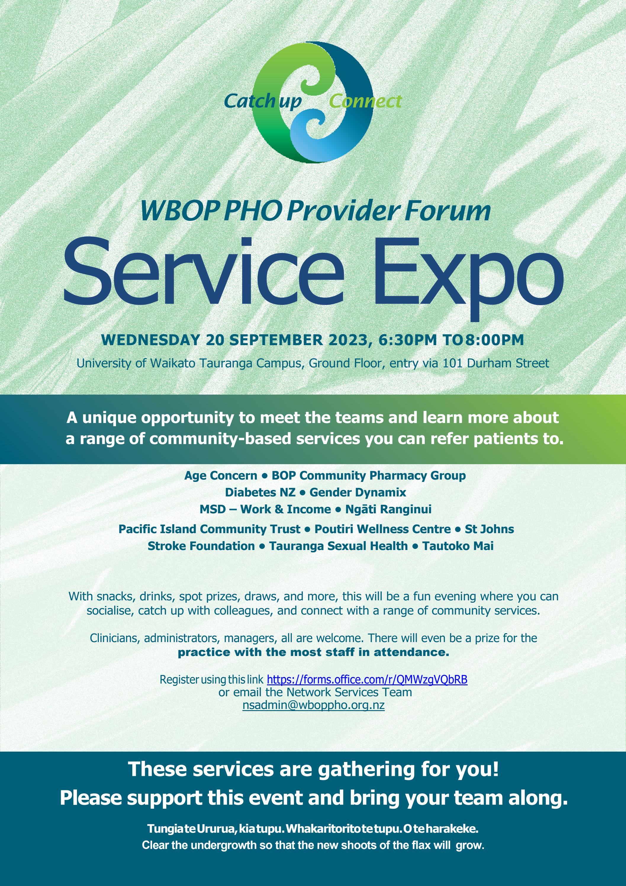 Flyer Provider Forum Service Expo 2023 by WBOP PHO - Issuu