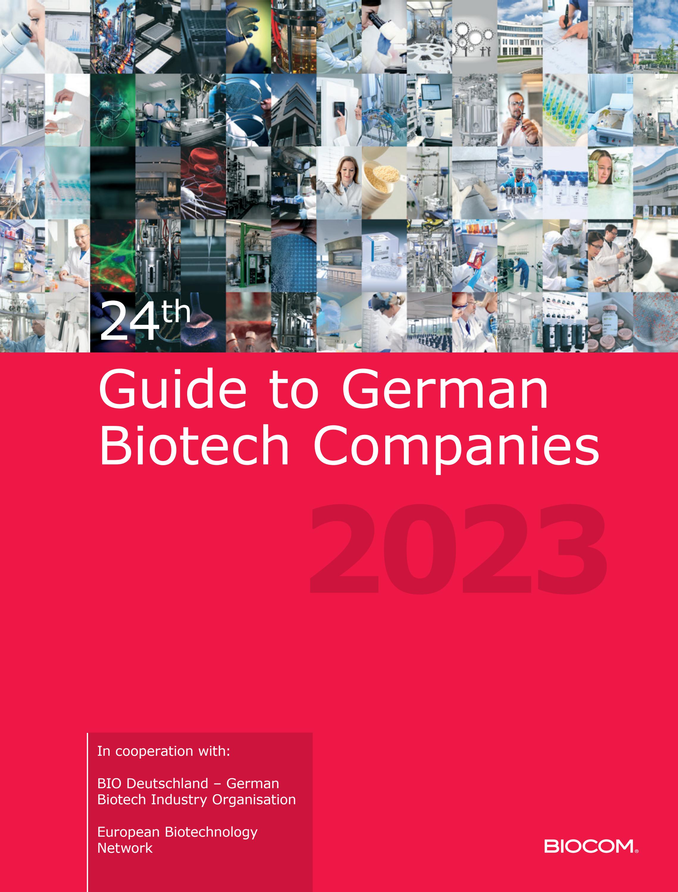 14th Guide to German Biotech Companies: Blick ins Buch by BIOCOM ...