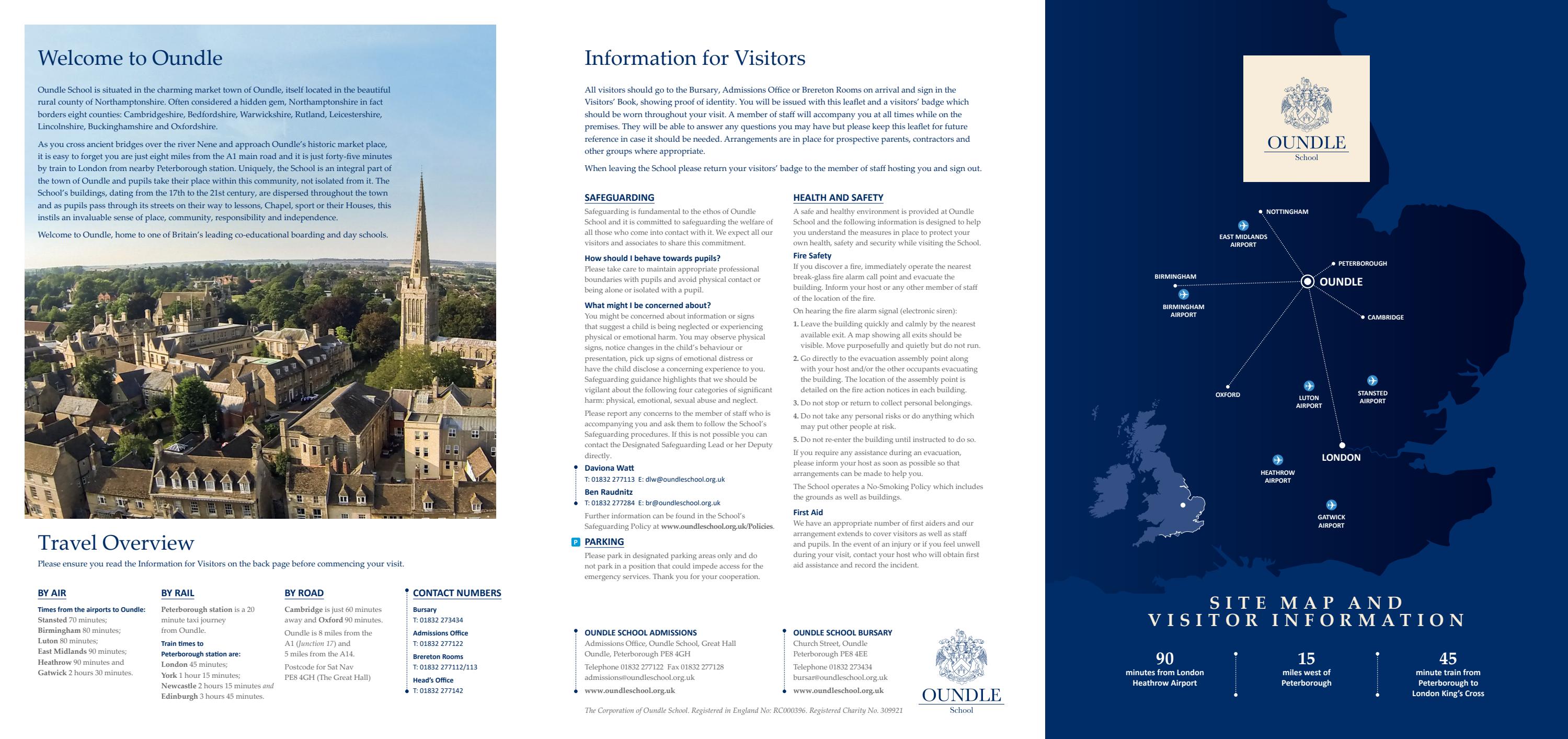 Site Map and Visitor Information by Oundle School and Laxton Junior ...