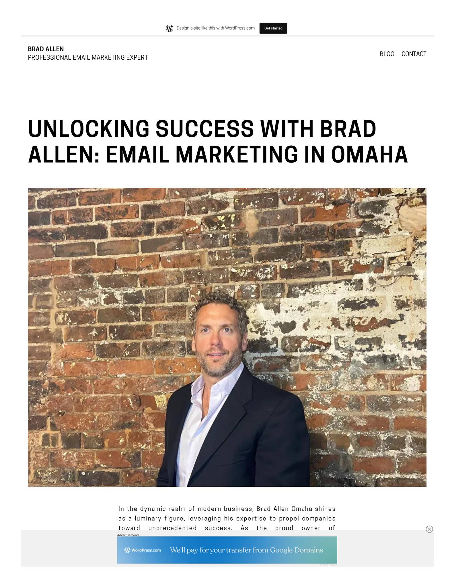 UNLOCKING SUCCESS WITH BRAD ALLEN: EMAIL MARKETING IN OMAHA by Brad ...