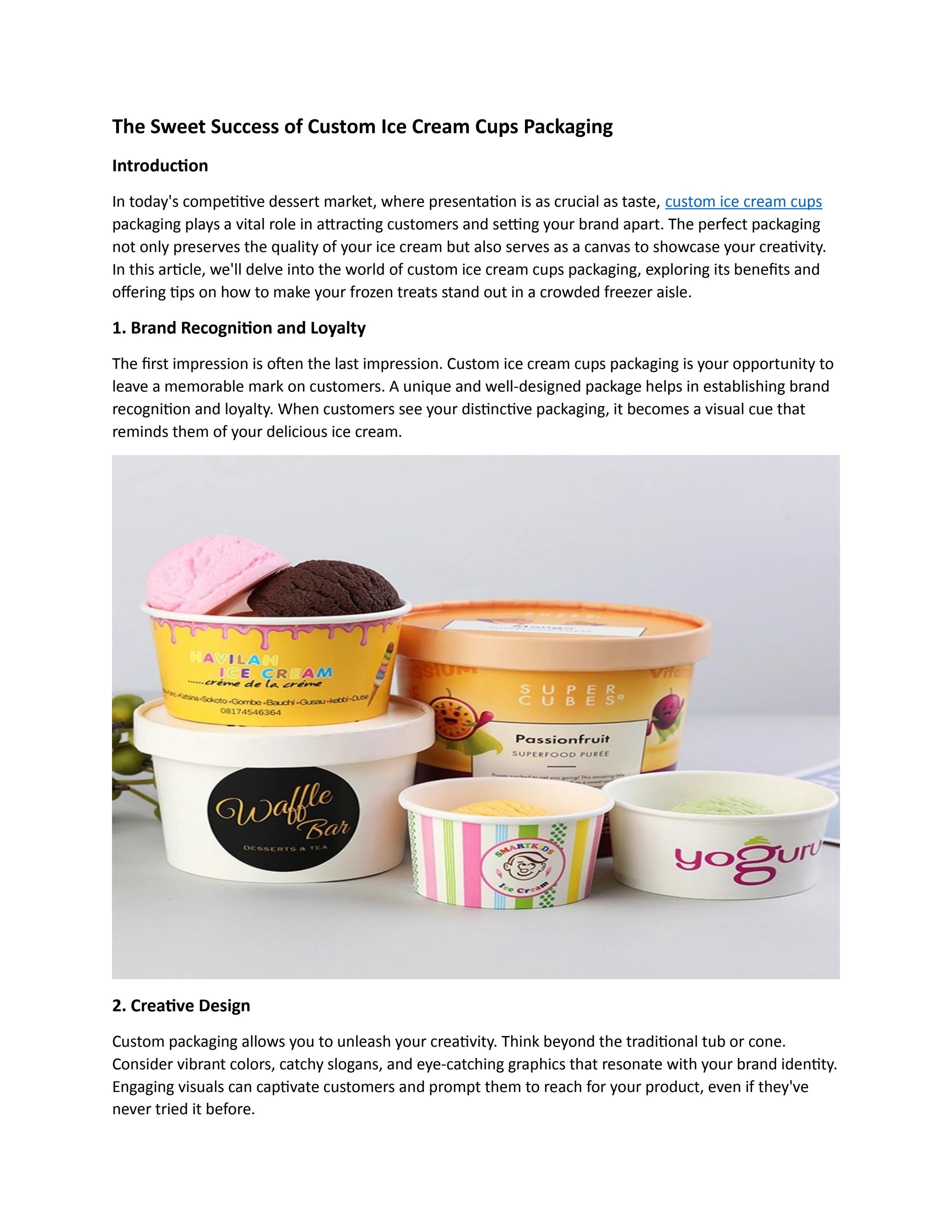 Ice Cream Cup Design Template