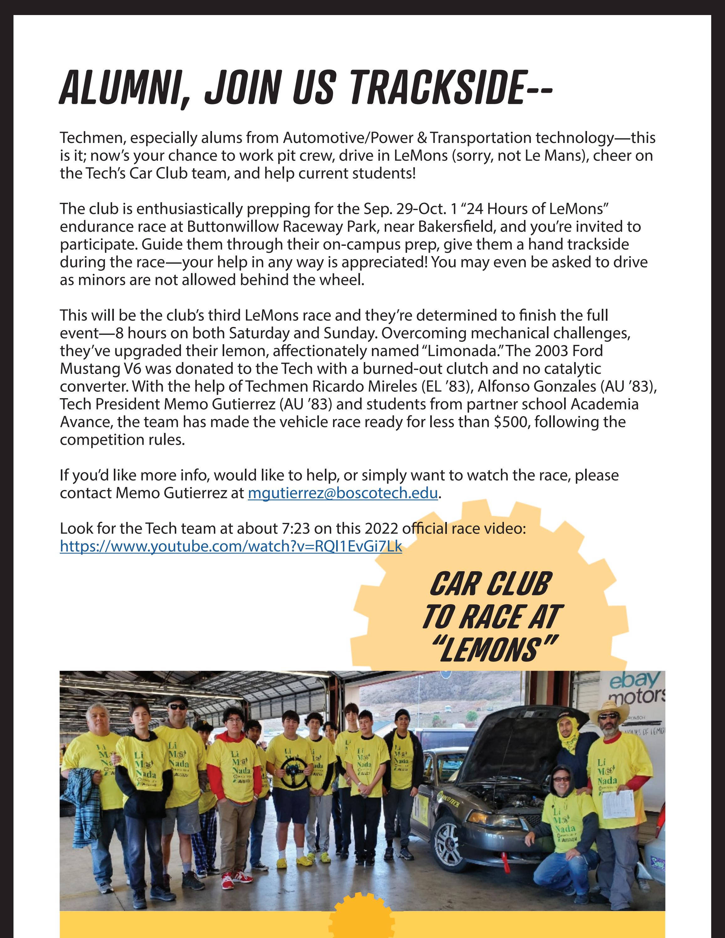 24 Hours of LeMons Race by Bosco Tech - Issuu