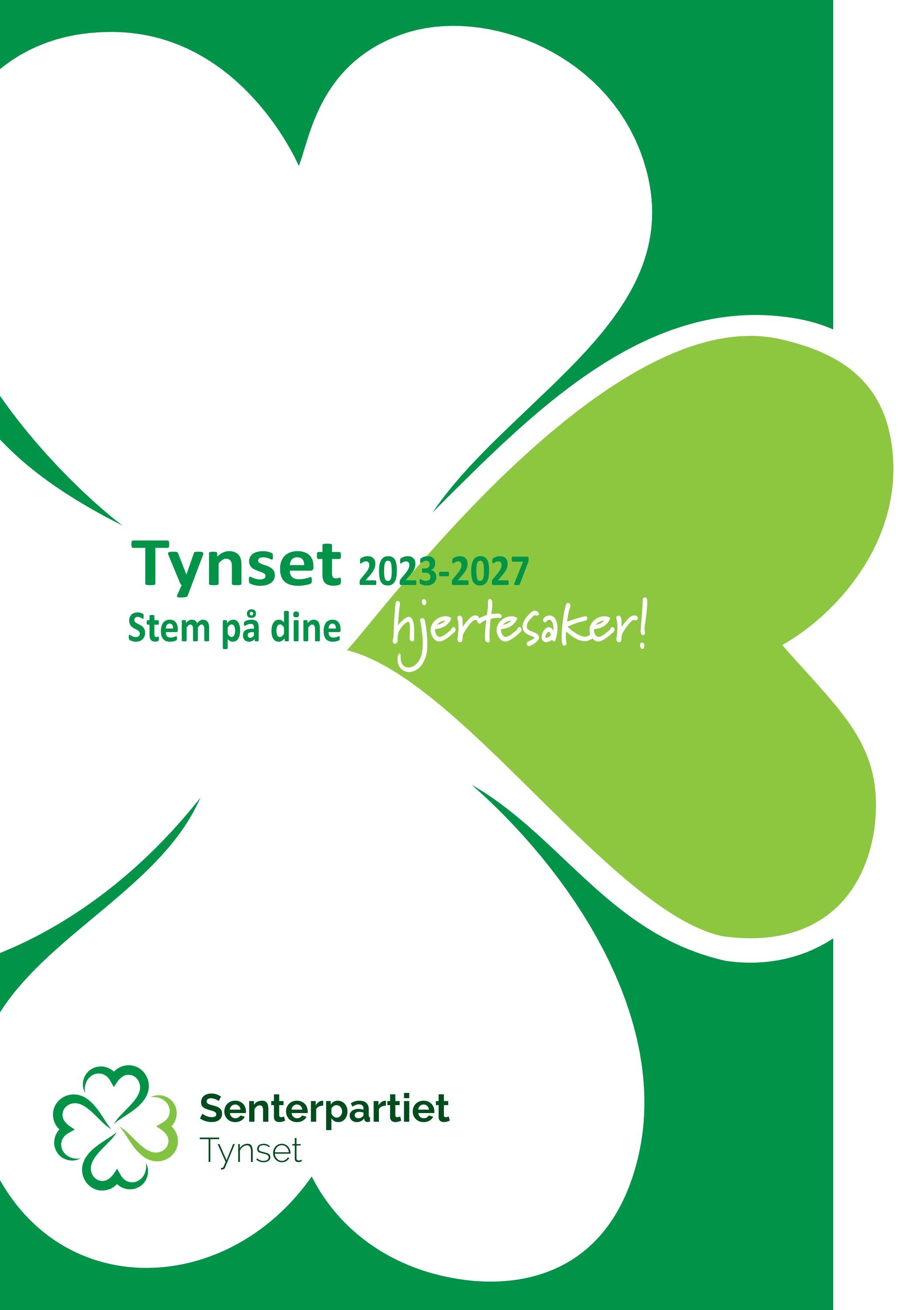Senterpartiet Tynset valgprogram by Amedia Kreativ - Issuu