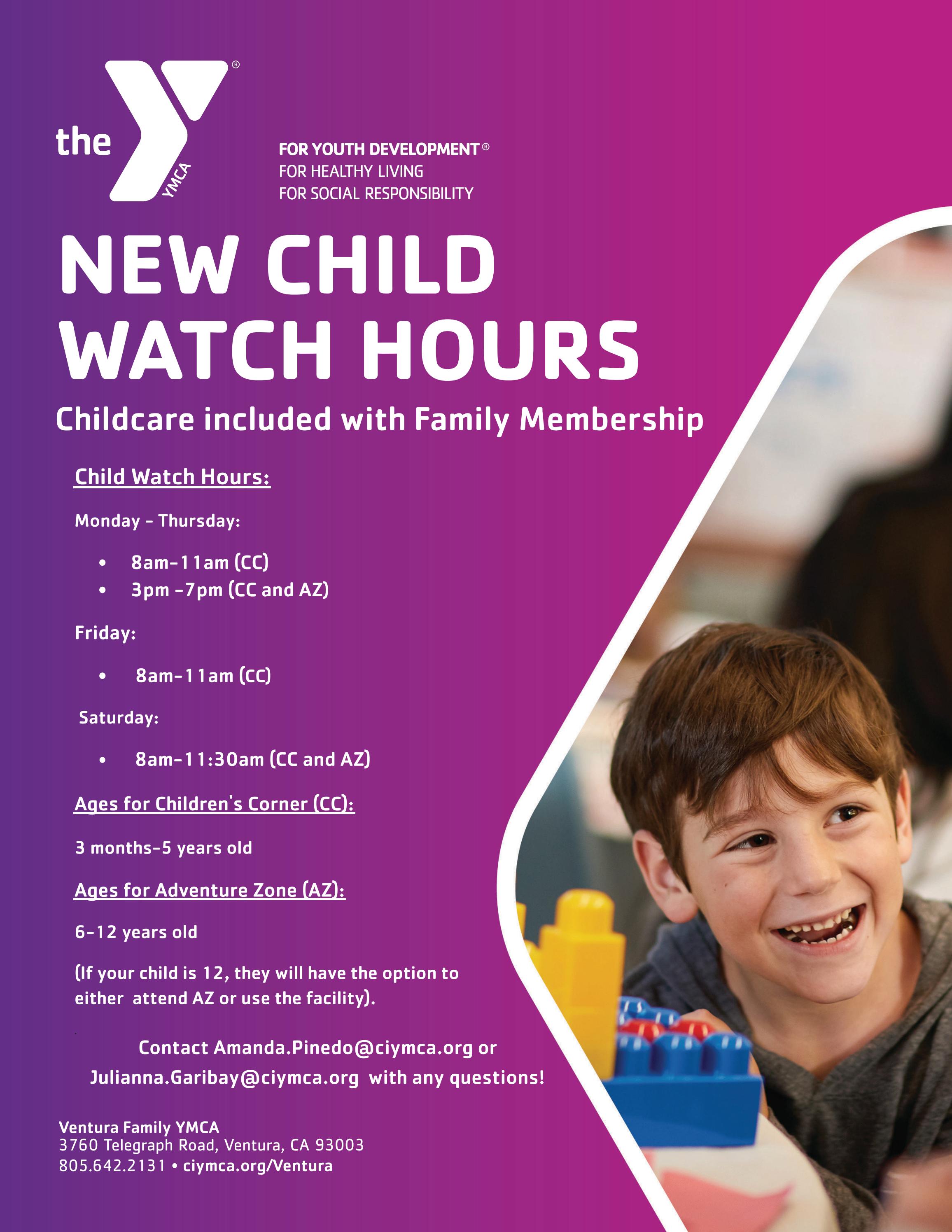 Ventura Family YMCA Child Watch by Channel Islands YMCA - Issuu