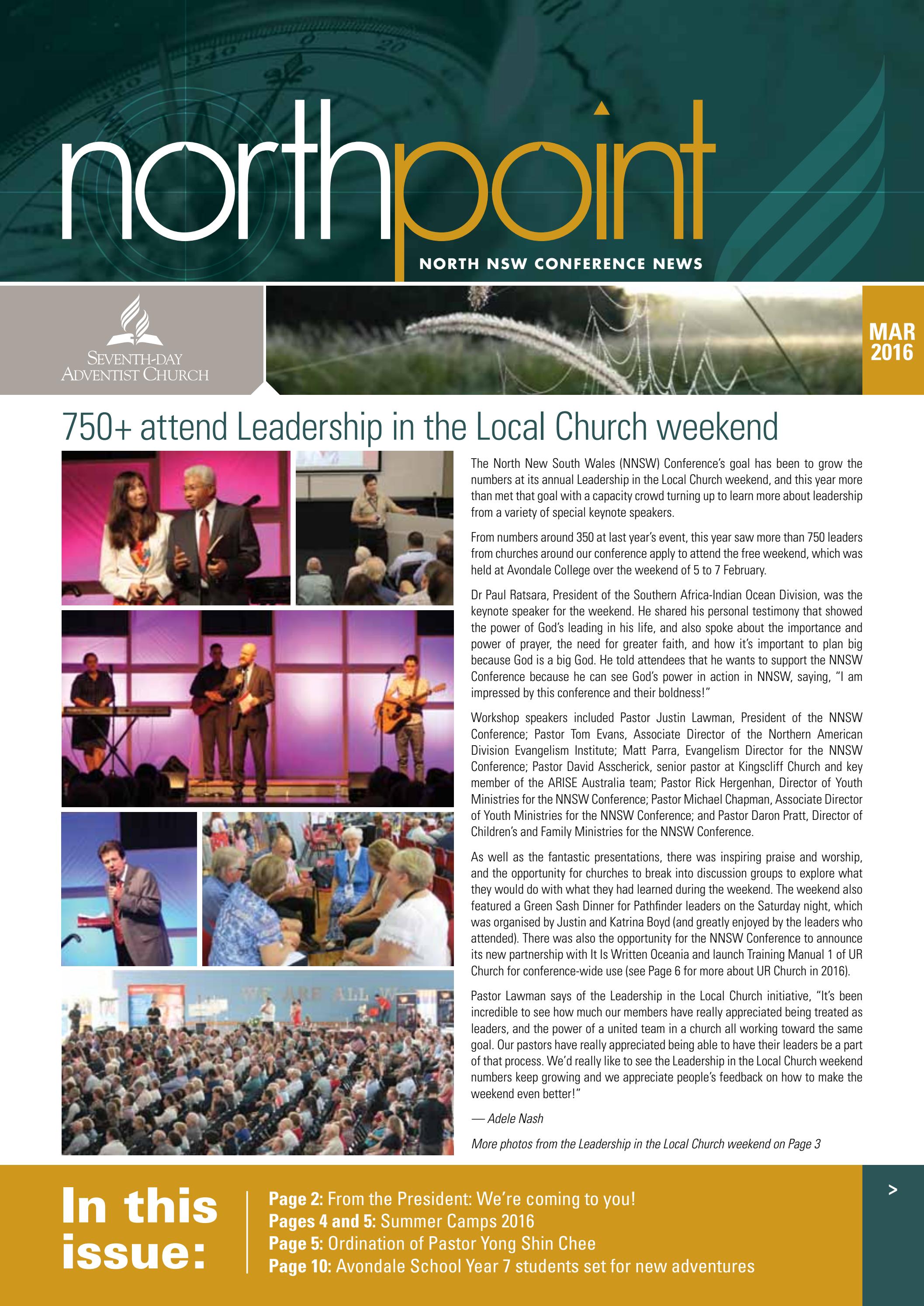 NorthPoint - March, 2016 by Adventists North New South Wales - Issuu