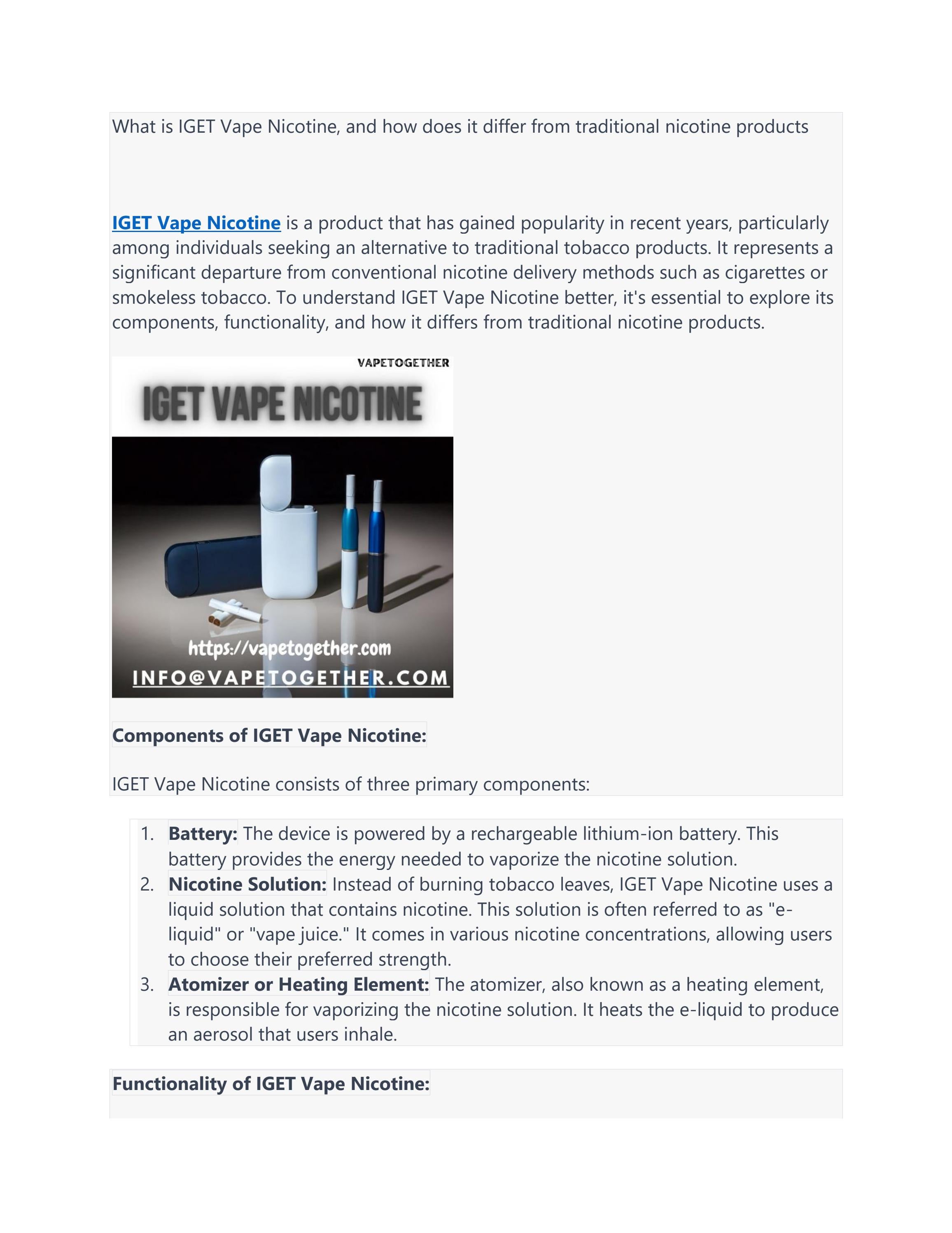 IGET Vape Nicotine by david turner - Issuu