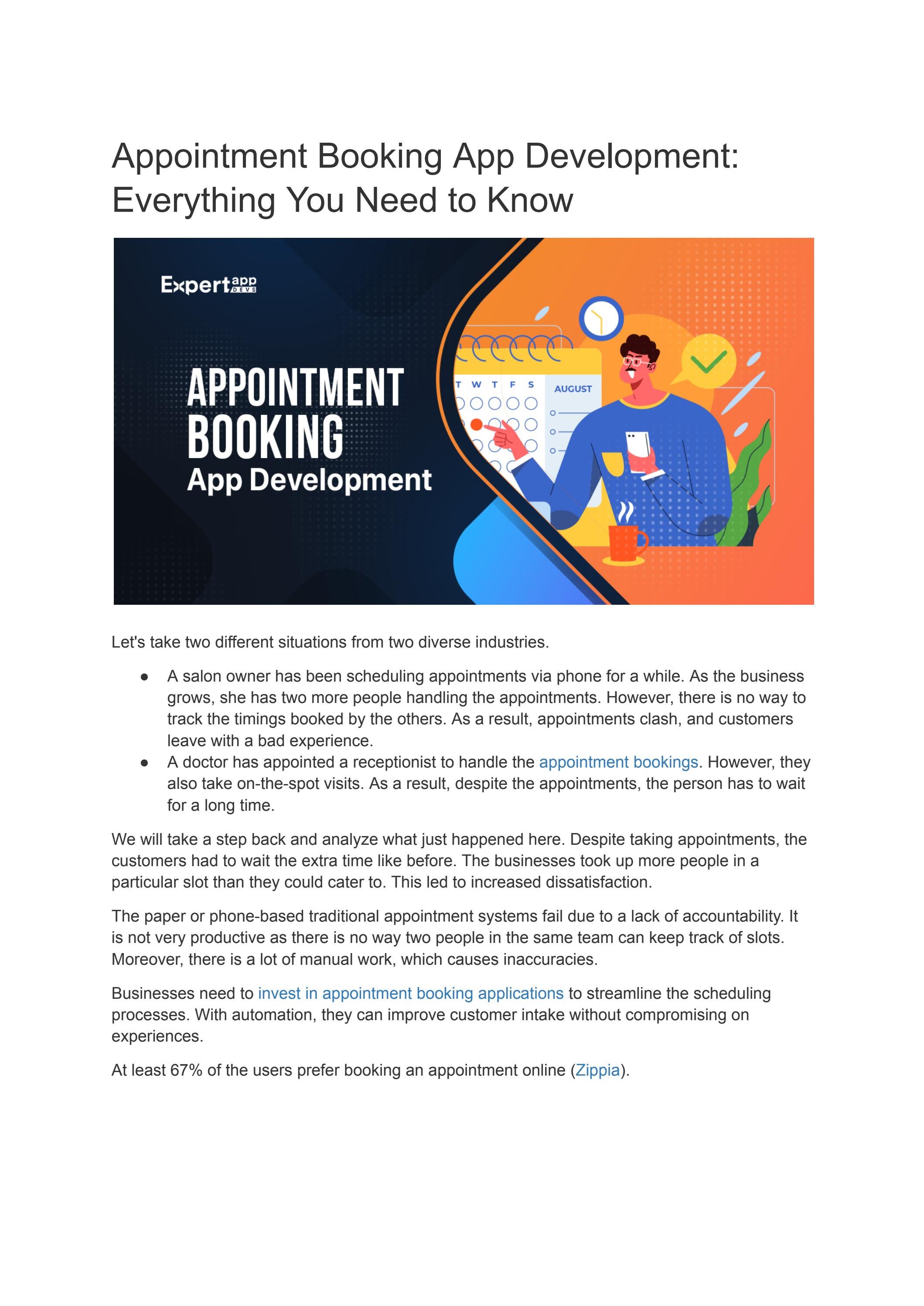 Appointment Booking App Development: Everything You Need to Know by ...