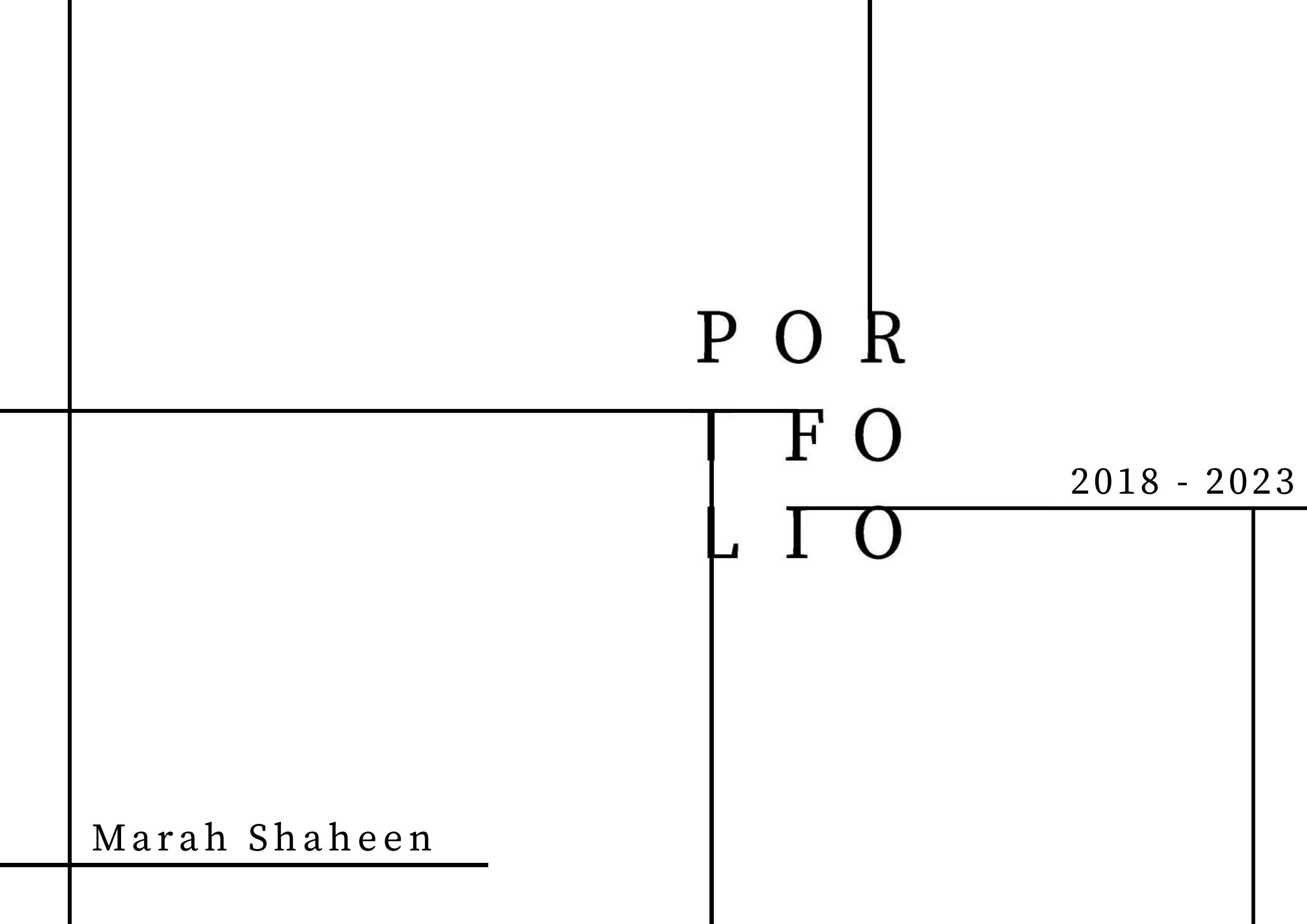 Marah Shaheen-Portfolio by Marah Shaheen - Issuu