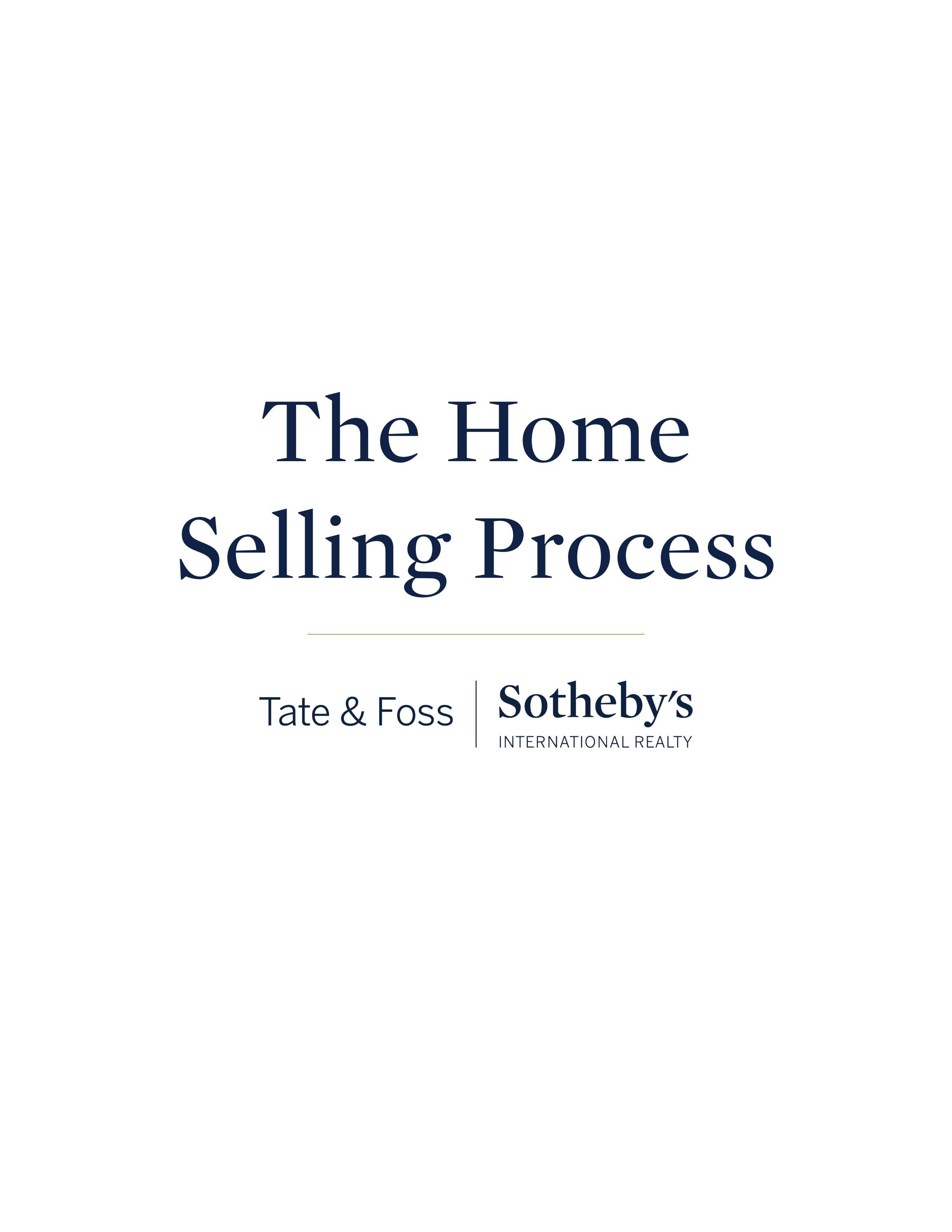 The Home Selling Process | Lynne Joyce by Tate & Foss Sotheby's ...