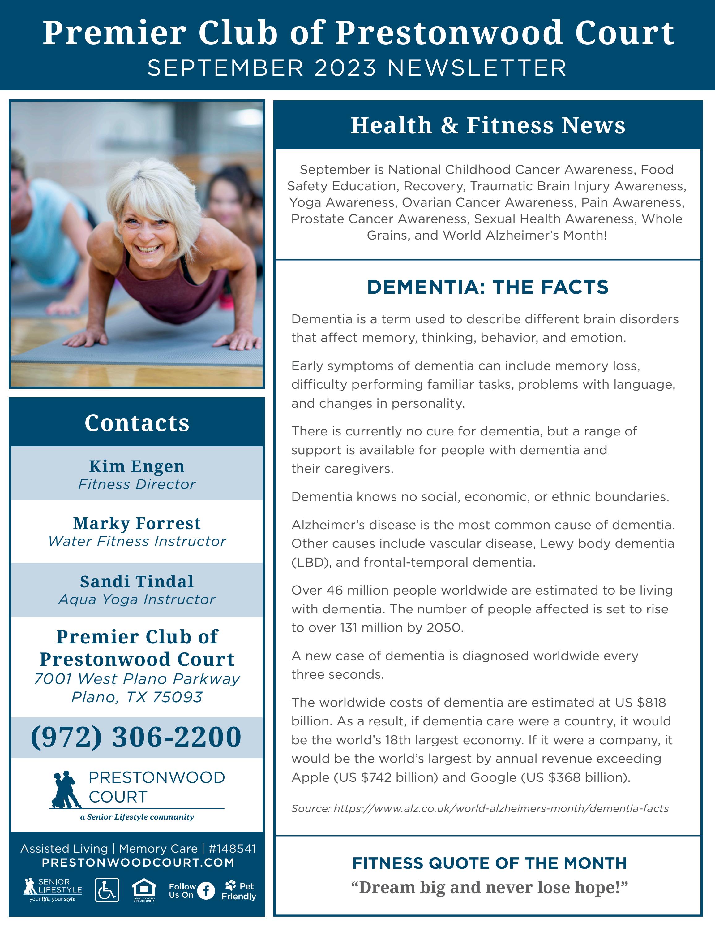 Premiere Club of Prestonwood Court - Sept. 2023 Newsletter by ...