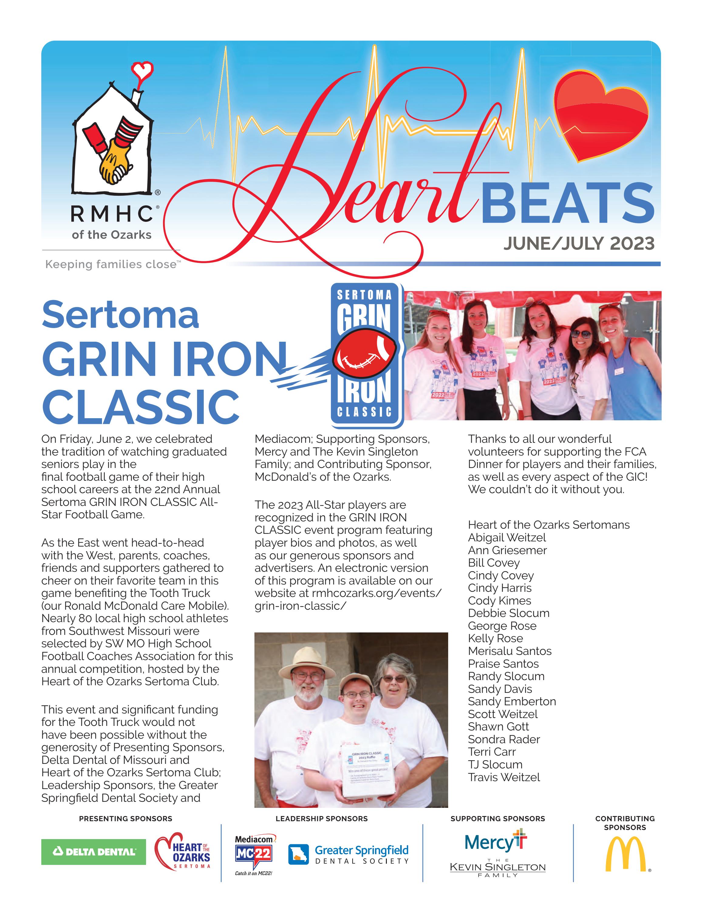 Heart Beats June/July 2023 by RMHC of the Ozarks, Inc. - Issuu