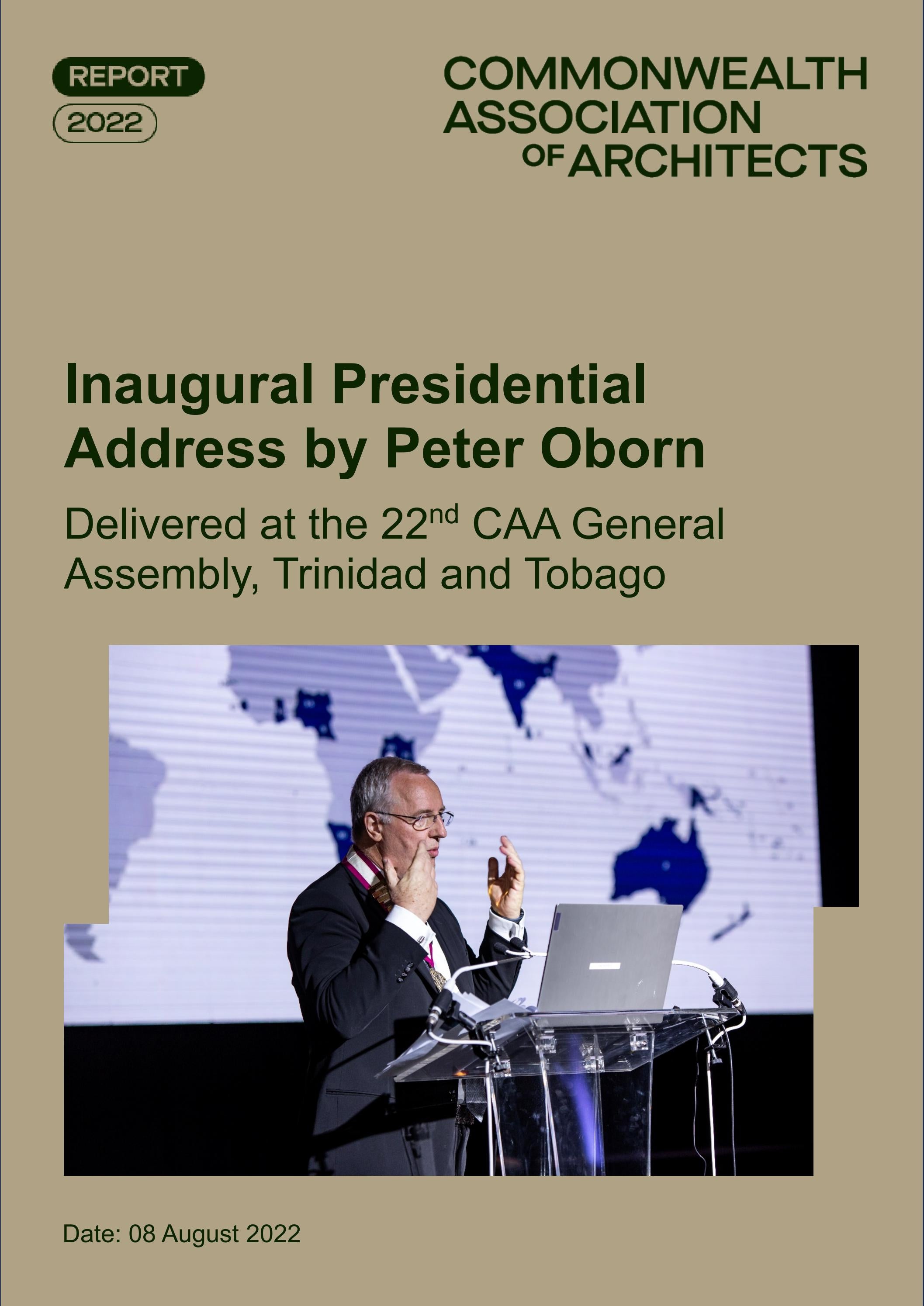 Inaugural Presidential Address by Peter Oborn by Commonwealth ...