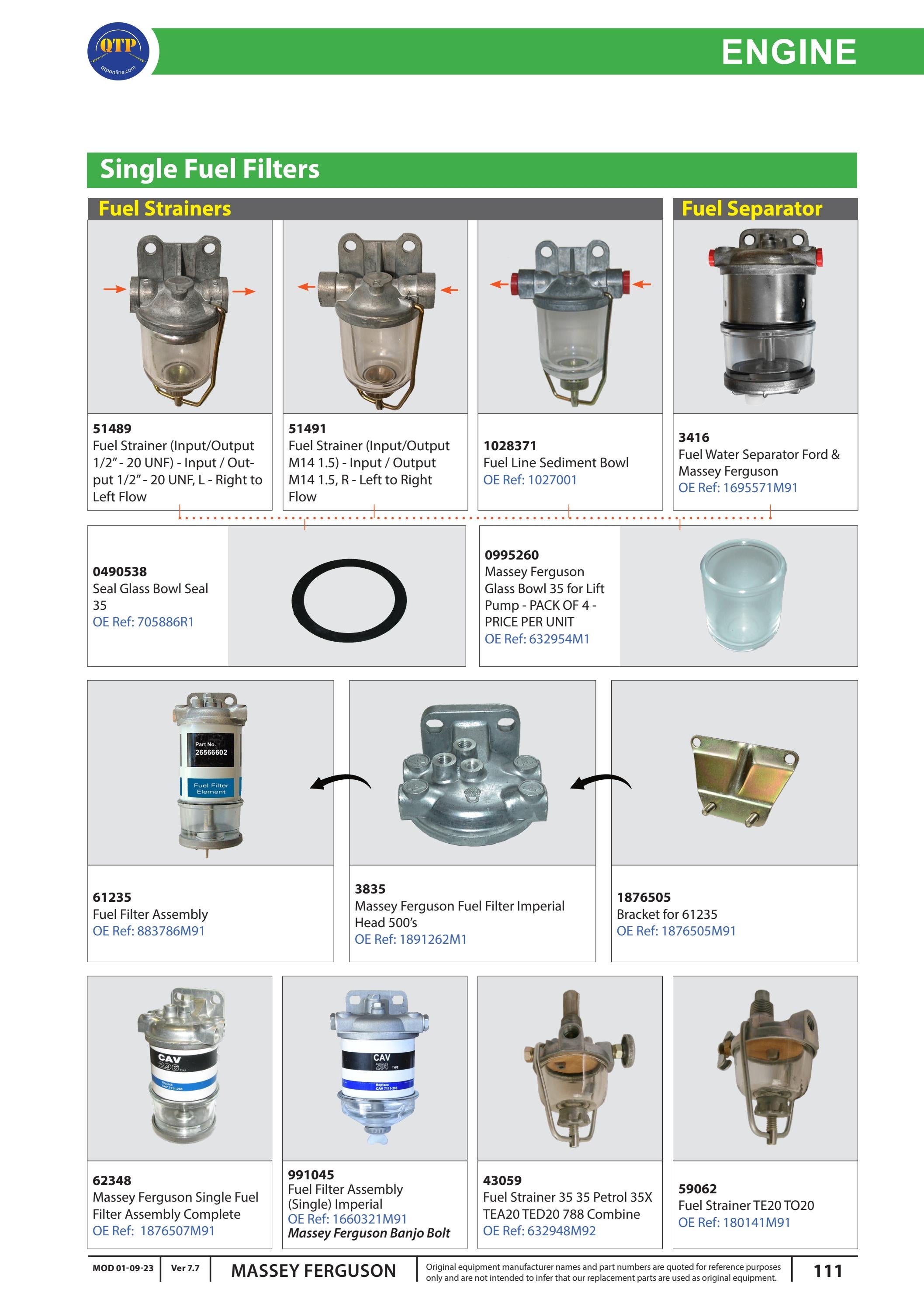 QTP Massey Ferguson Part Catalogue by Quality Tractor Parts - Issuu