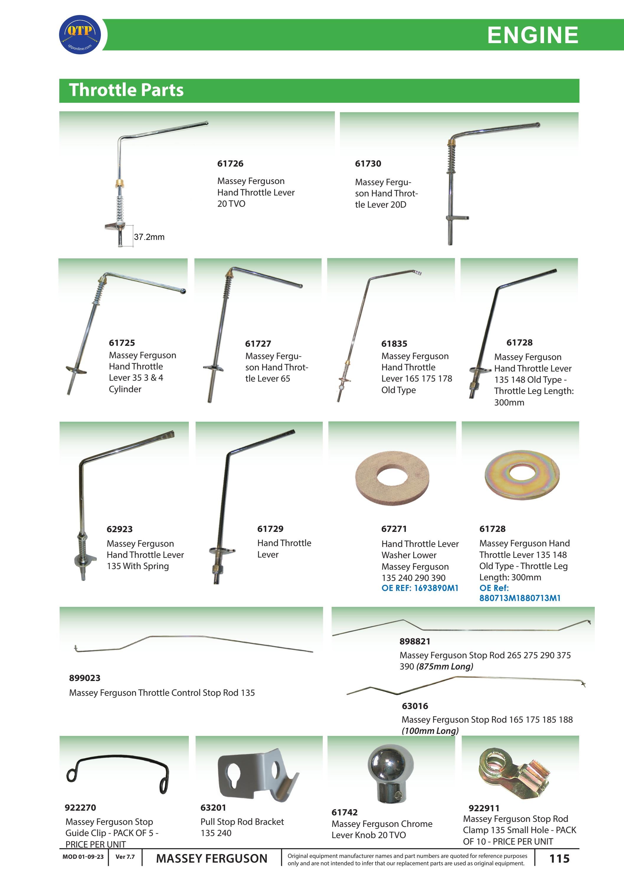 QTP Massey Ferguson Part Catalogue by Quality Tractor Parts - Issuu