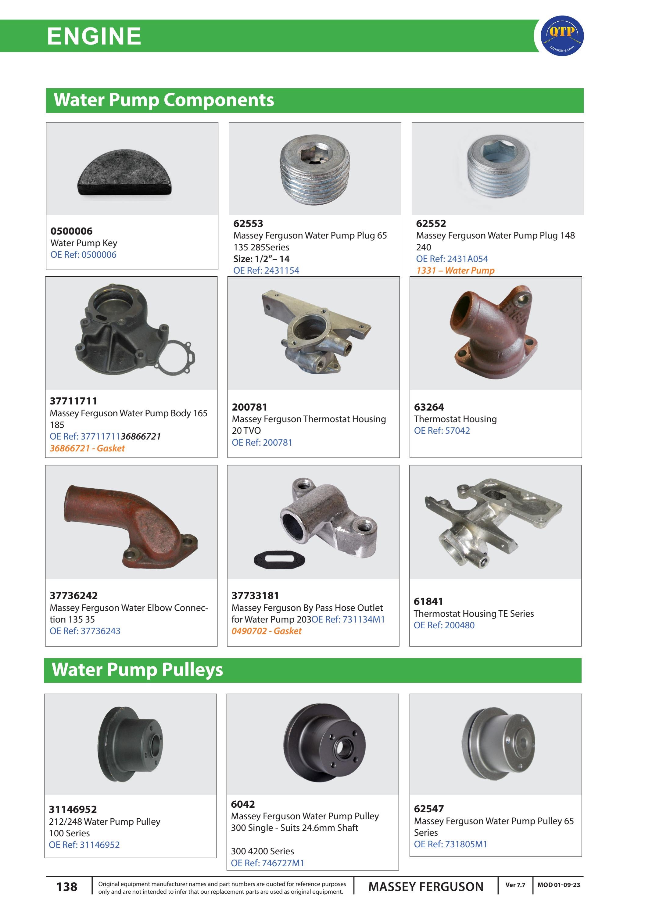 QTP Massey Ferguson Part Catalogue by Quality Tractor Parts - Issuu