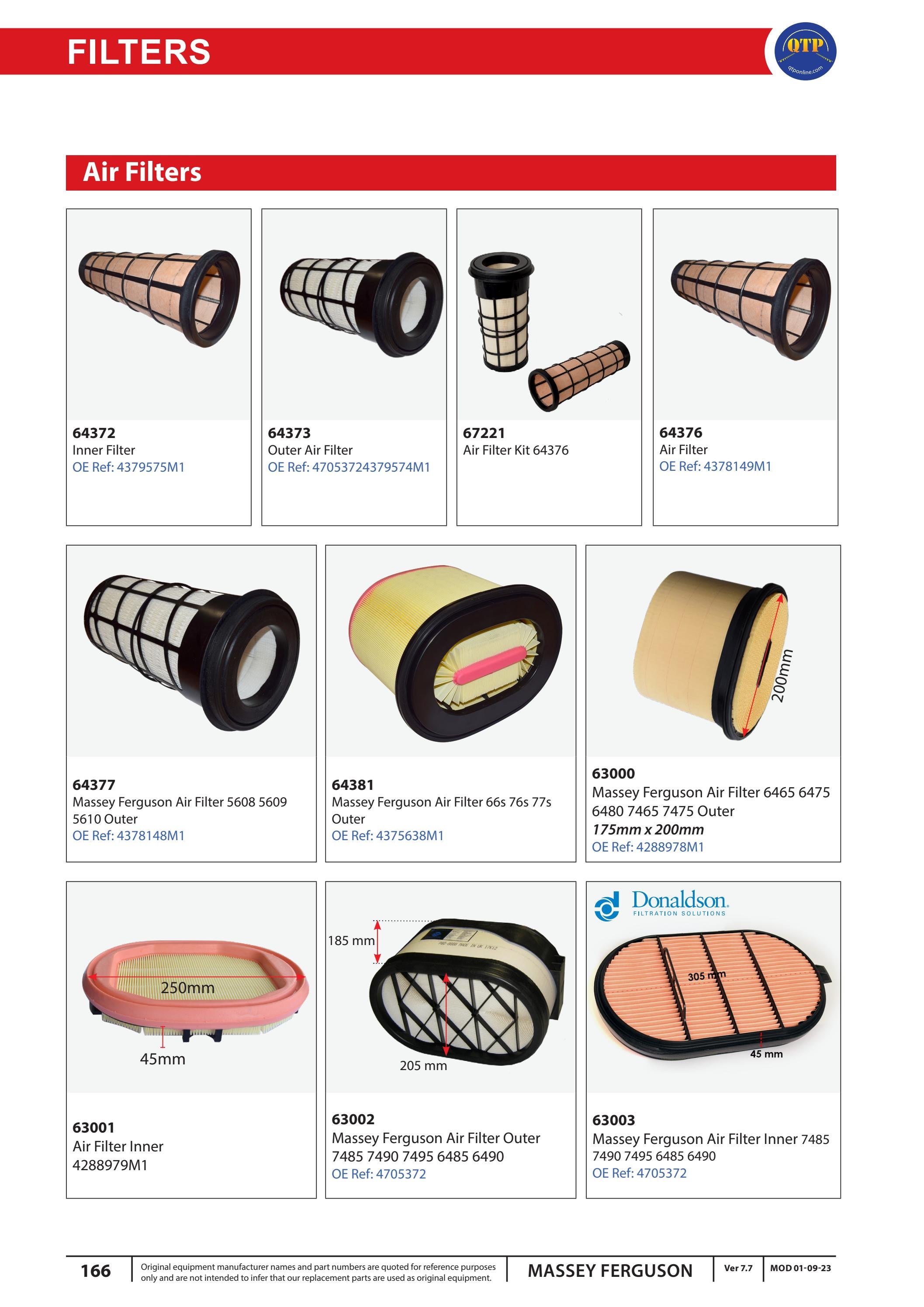 QTP Massey Ferguson Part Catalogue by Quality Tractor Parts - Issuu