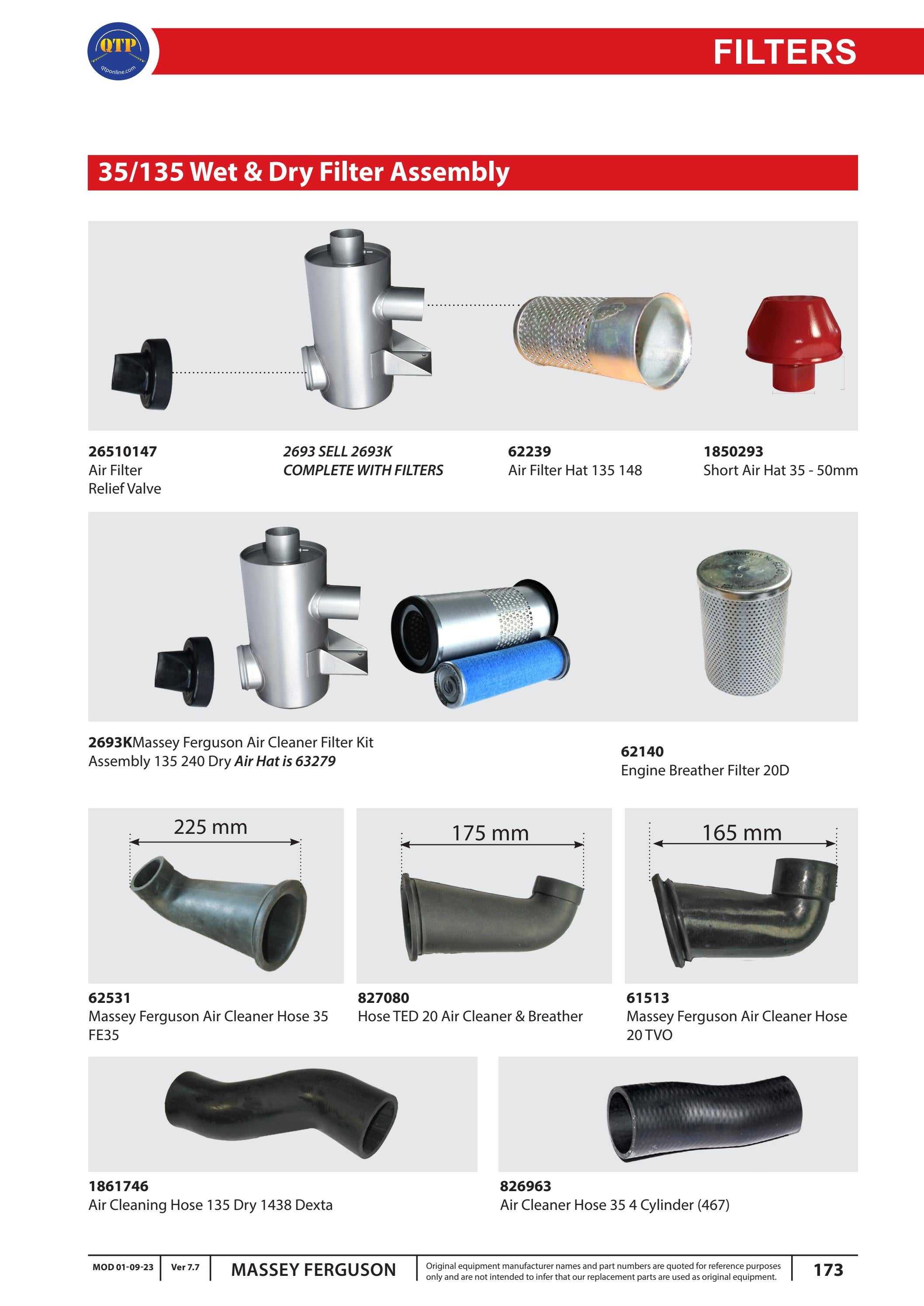 QTP Massey Ferguson Part Catalogue by Quality Tractor Parts - Issuu