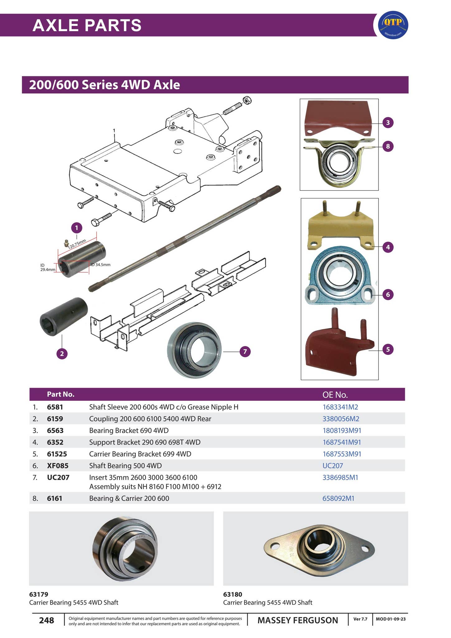QTP Massey Ferguson Part Catalogue by Quality Tractor Parts - Issuu