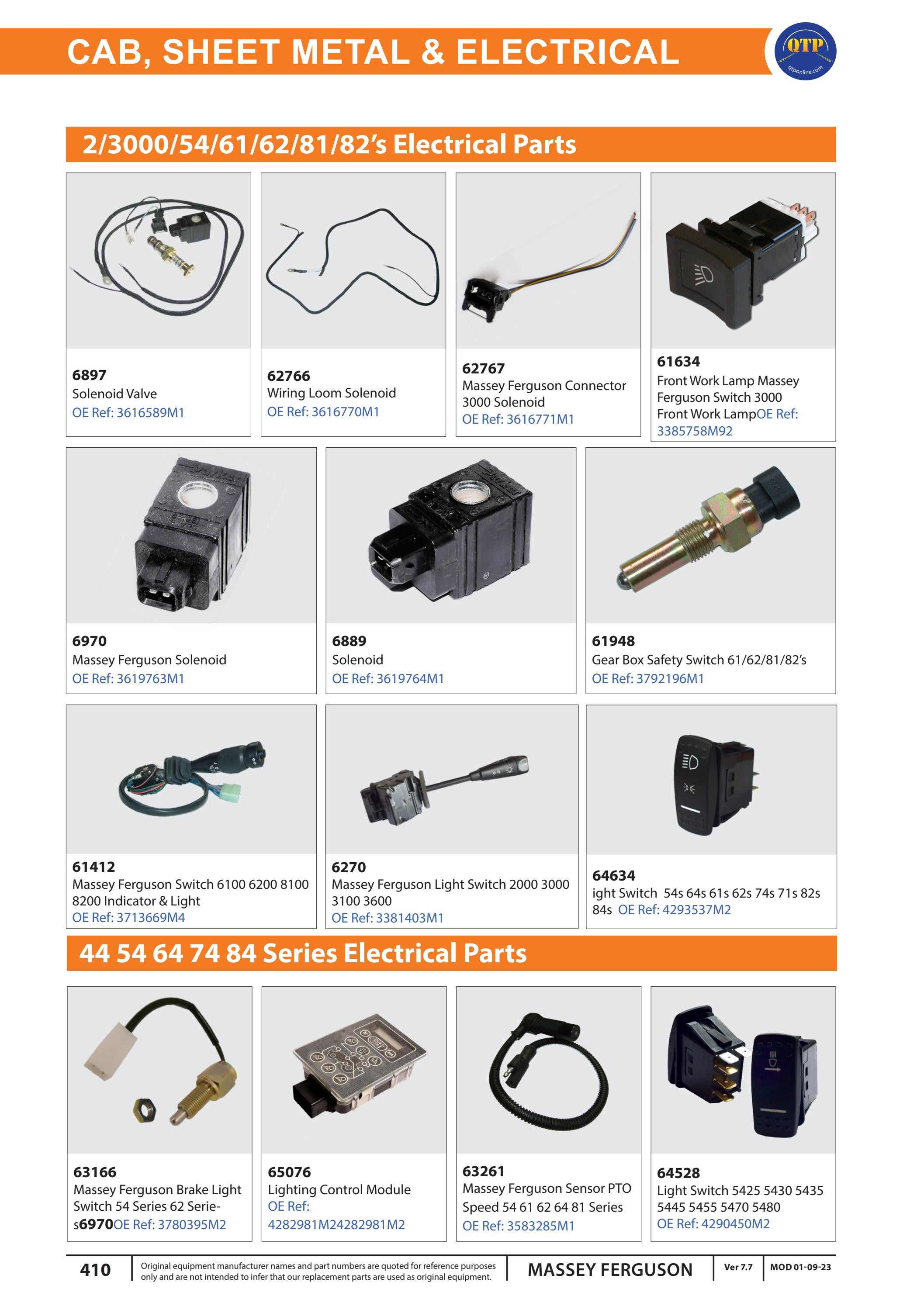 QTP Massey Ferguson Part Catalogue by Quality Tractor Parts - Issuu