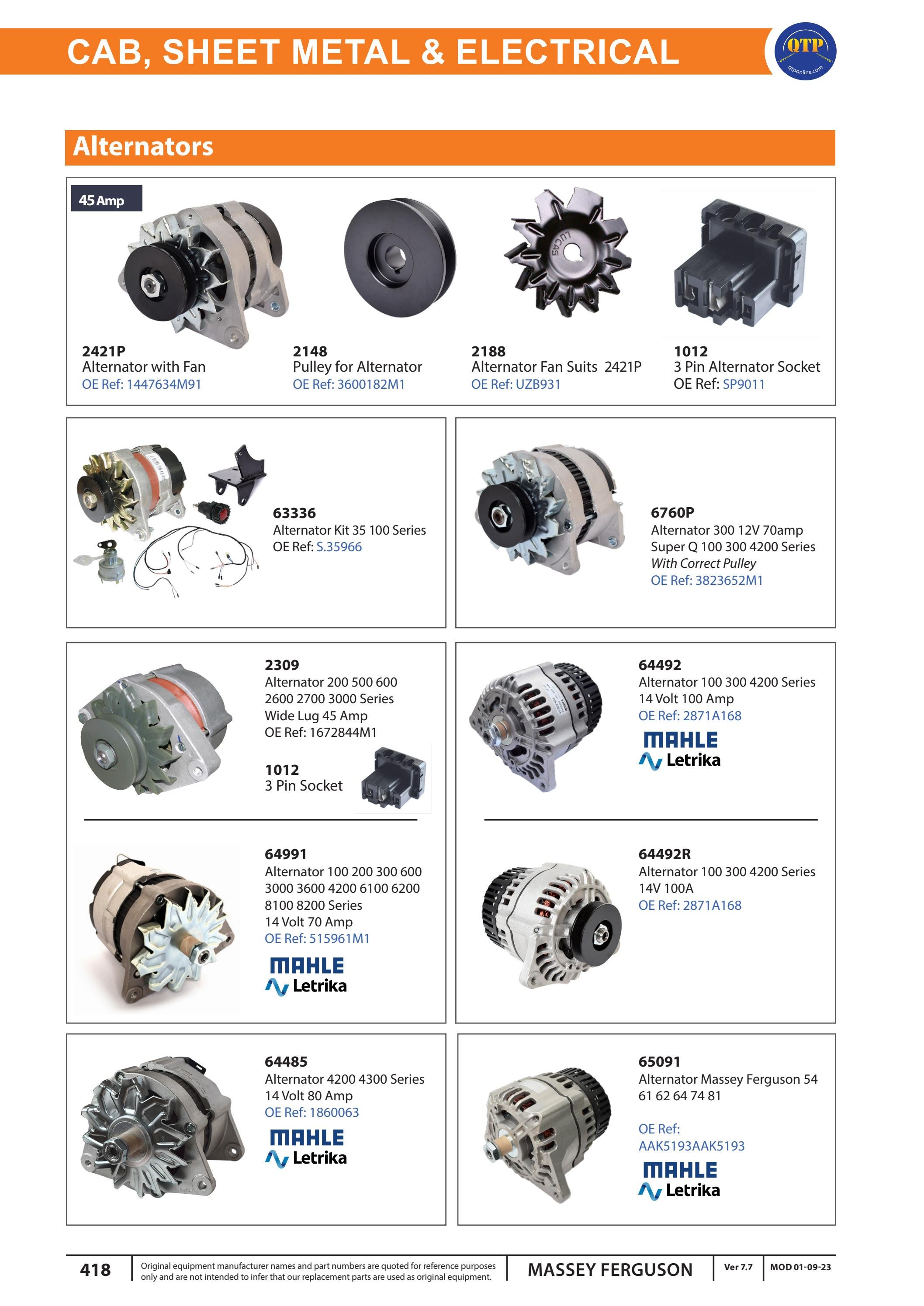 QTP Massey Ferguson Part Catalogue by Quality Tractor Parts - Issuu