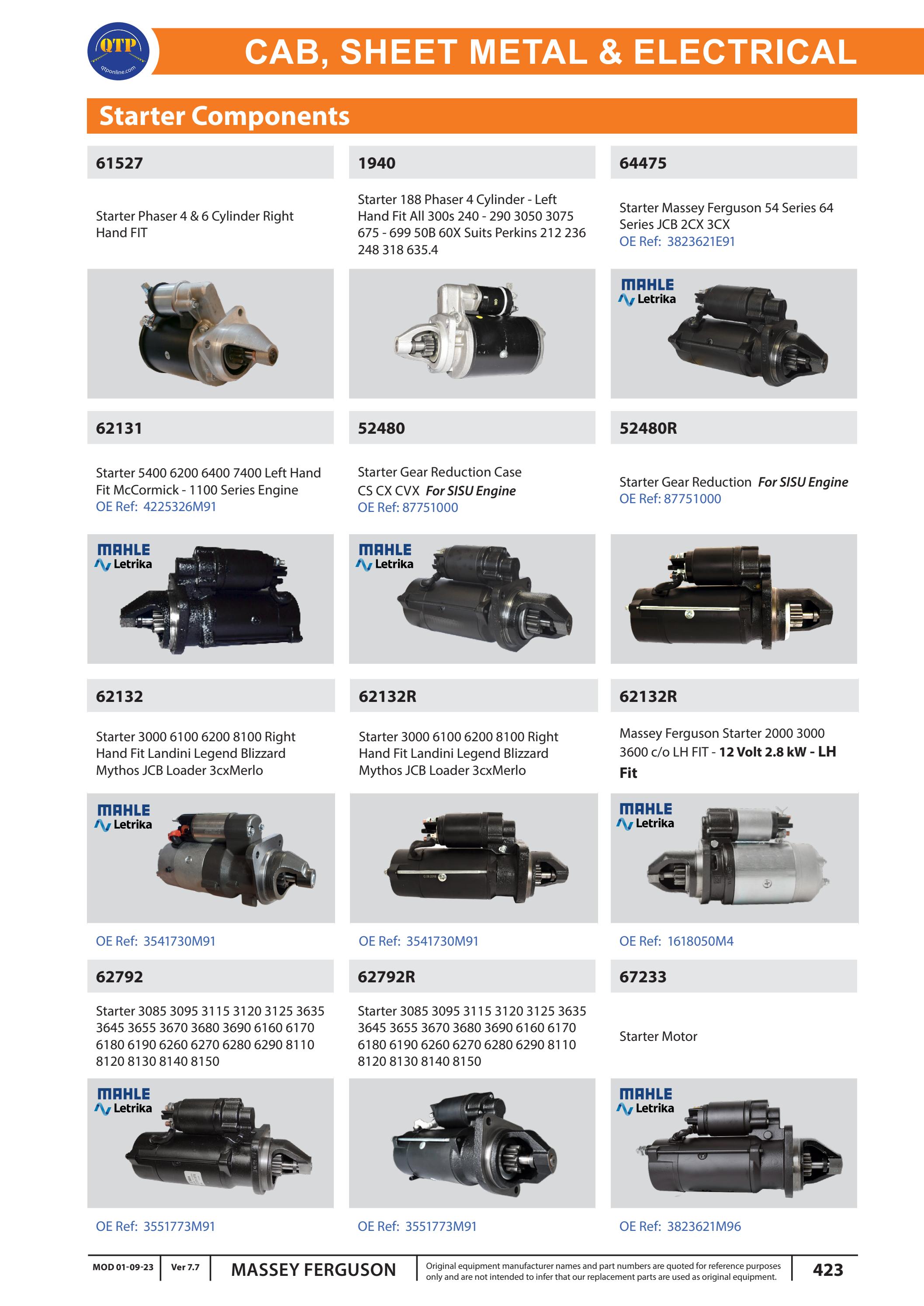 QTP Massey Ferguson Part Catalogue by Quality Tractor Parts - Issuu
