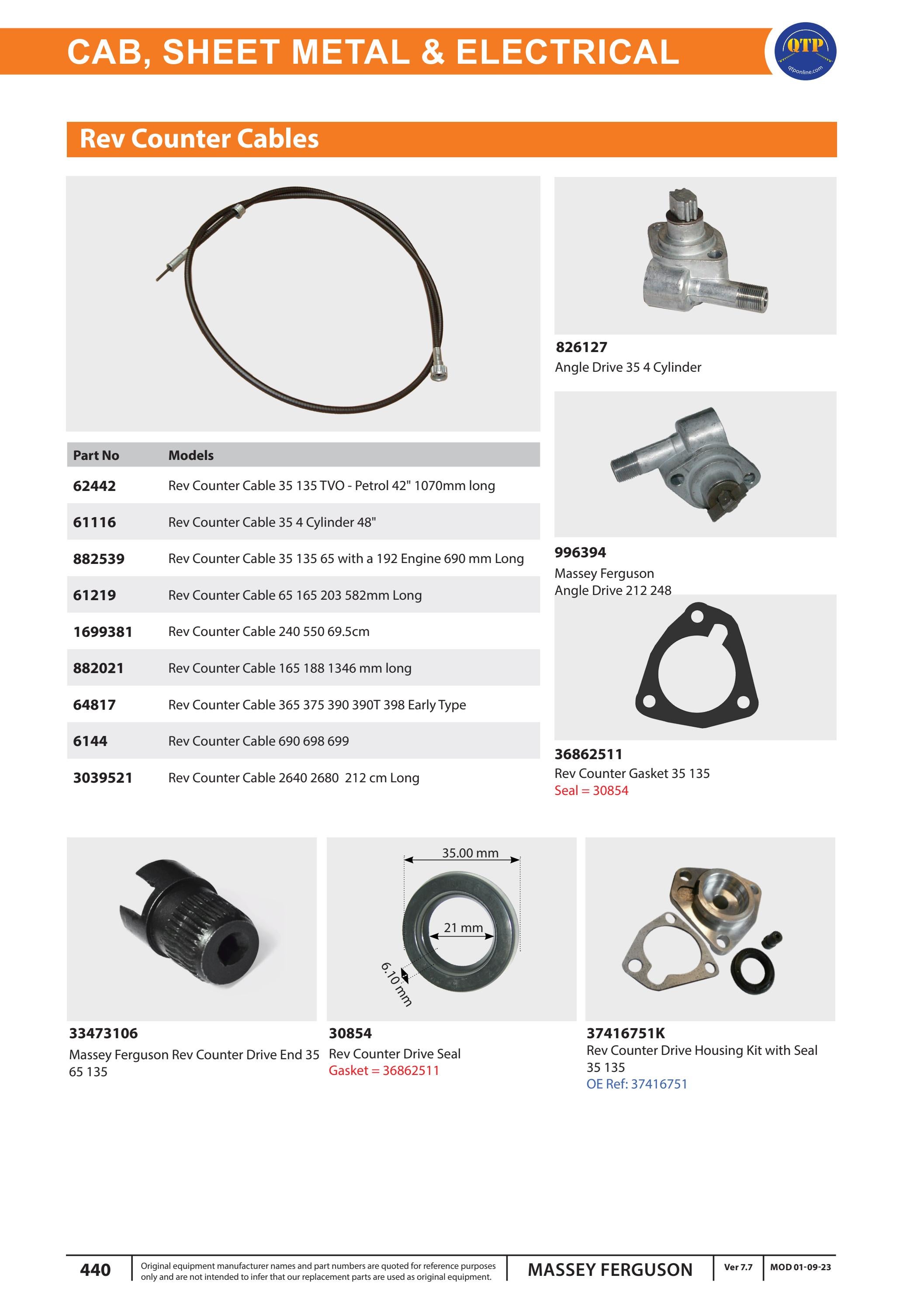 QTP Massey Ferguson Part Catalogue by Quality Tractor Parts - Issuu