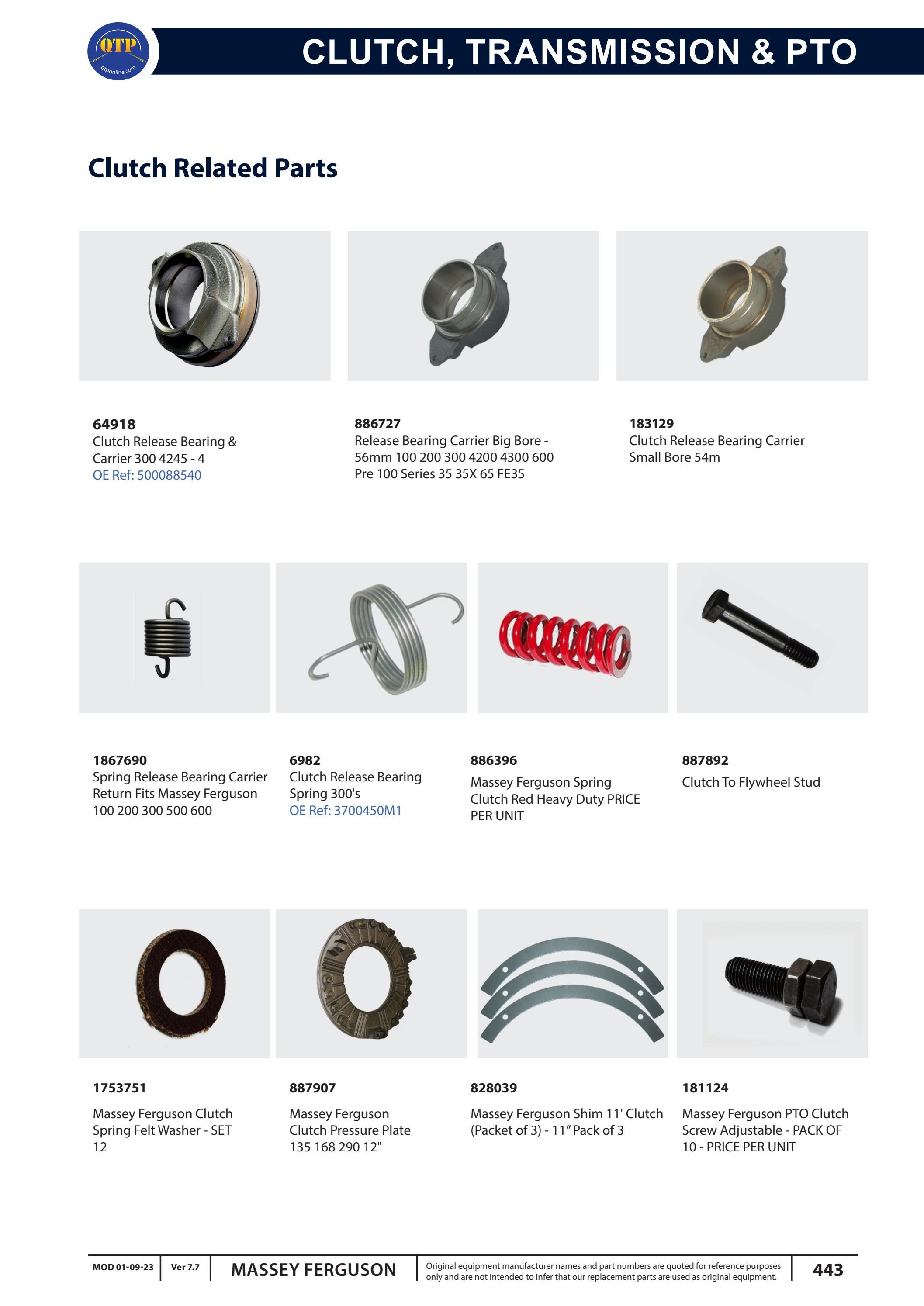 QTP Massey Ferguson Part Catalogue by Quality Tractor Parts - Issuu