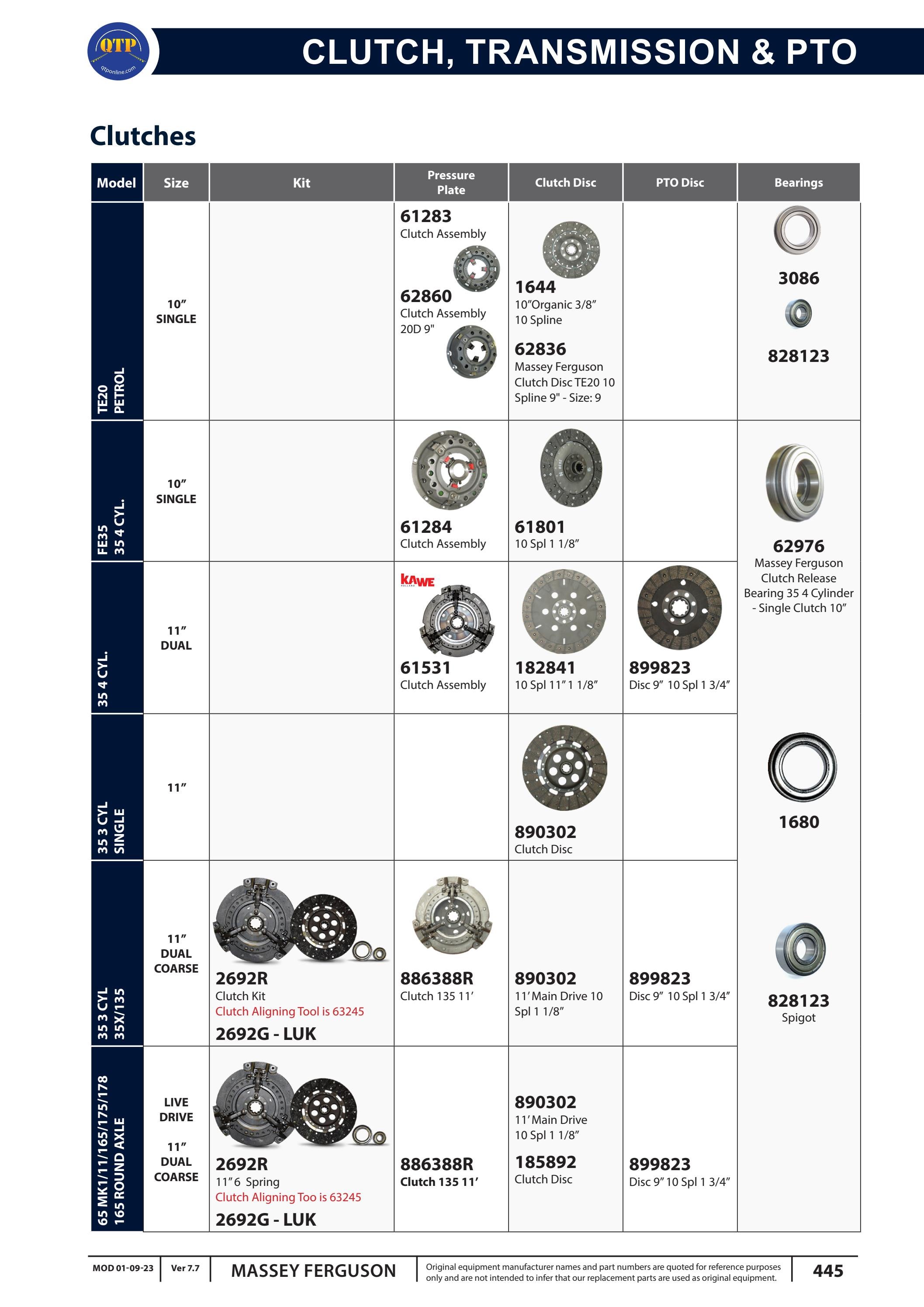 QTP Massey Ferguson Part Catalogue by Quality Tractor Parts - Issuu