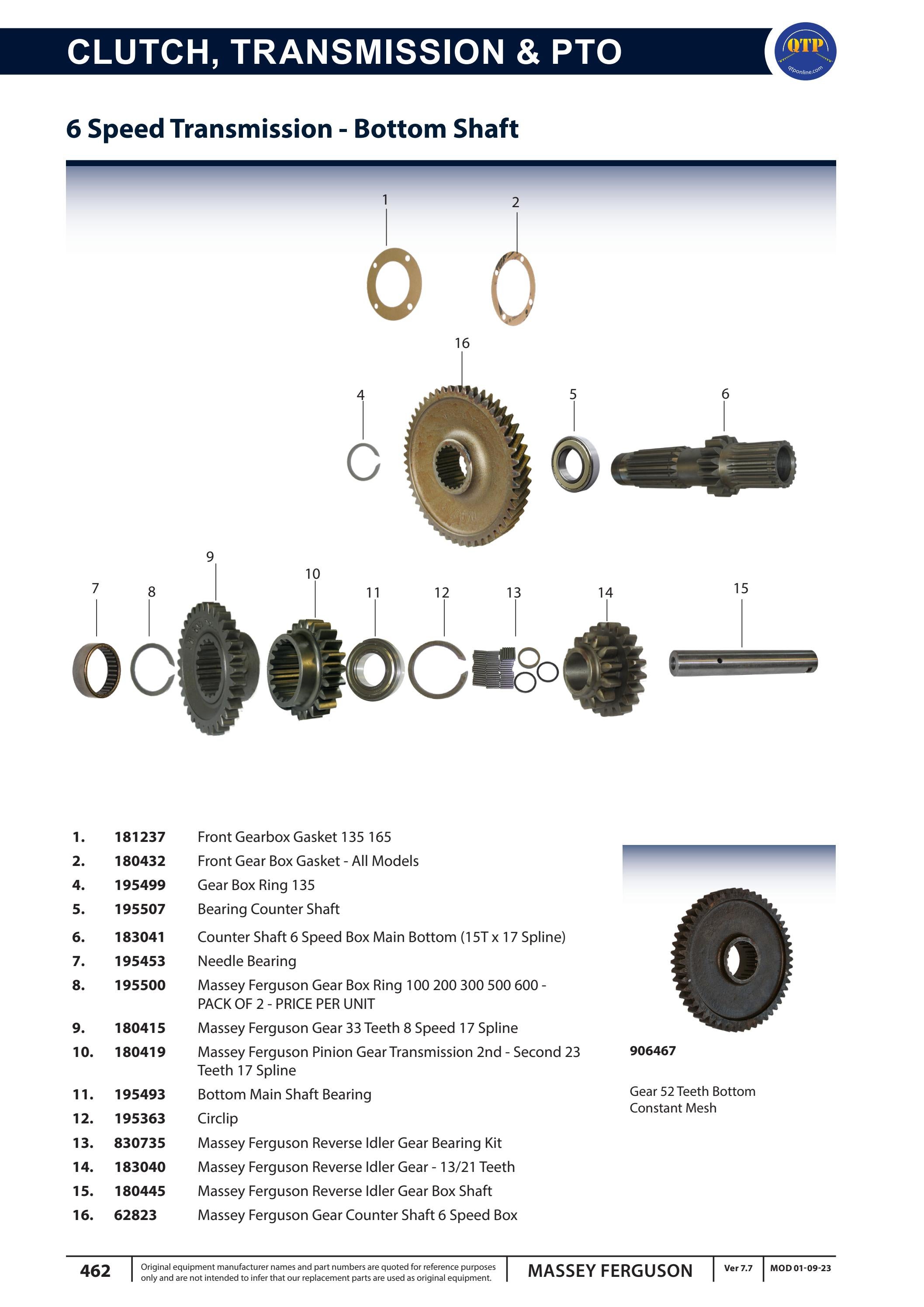 QTP Massey Ferguson Part Catalogue by Quality Tractor Parts - Issuu