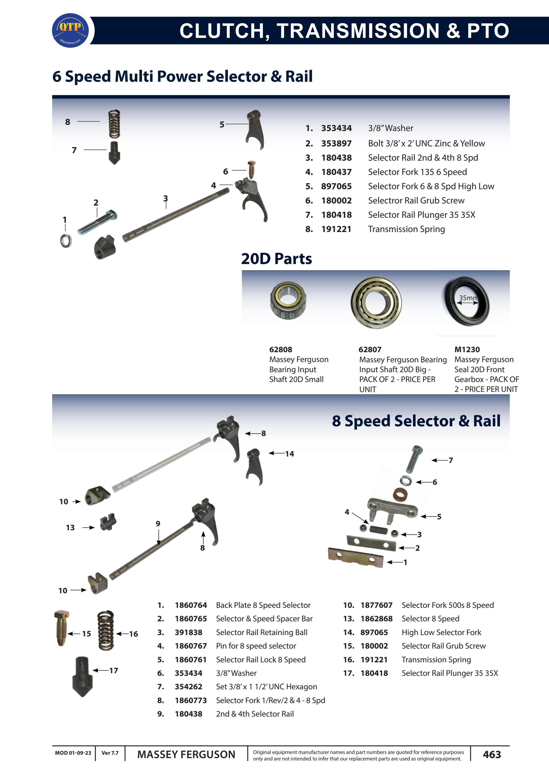 QTP Massey Ferguson Part Catalogue by Quality Tractor Parts - Issuu