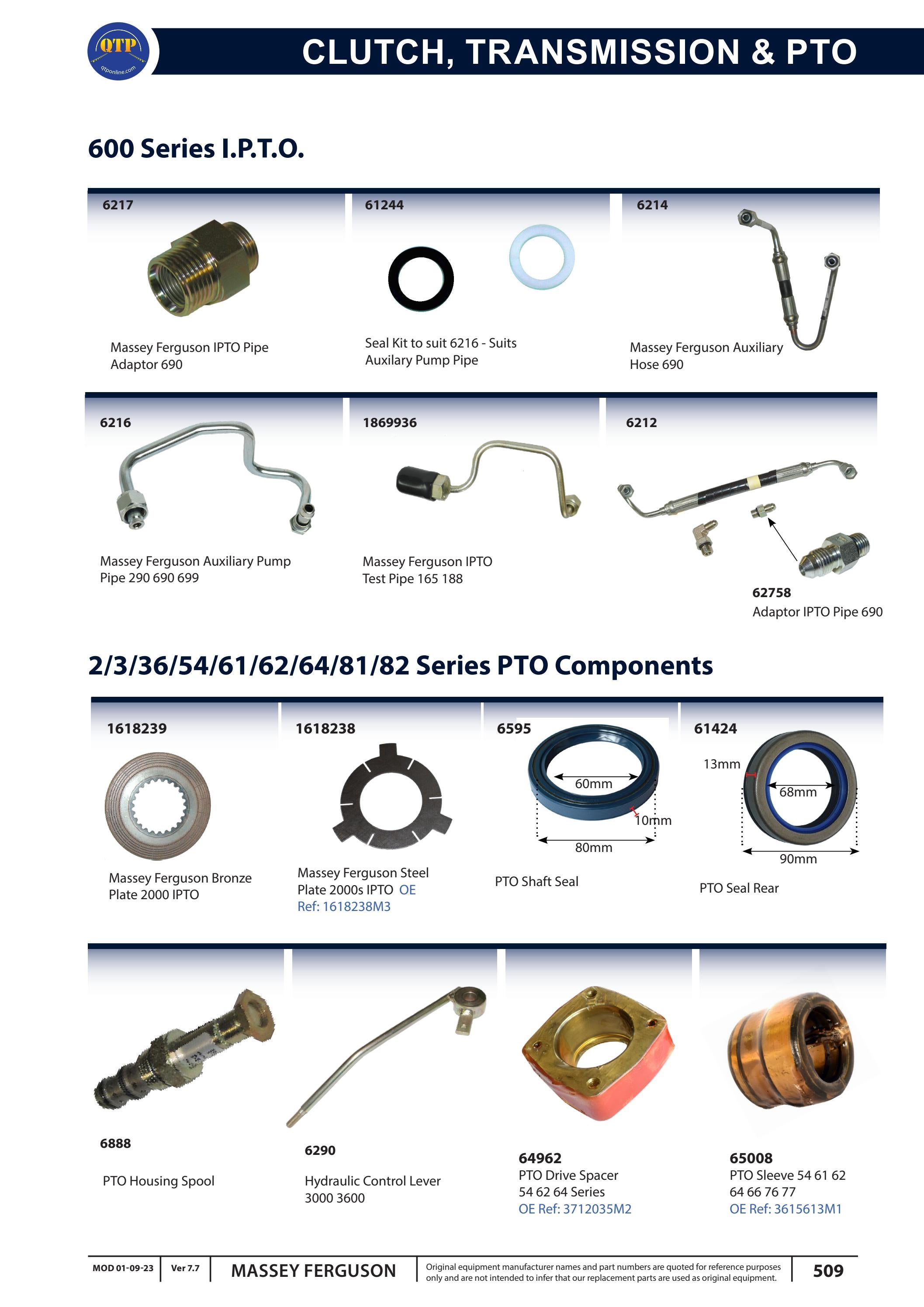 QTP Massey Ferguson Part Catalogue by Quality Tractor Parts - Issuu