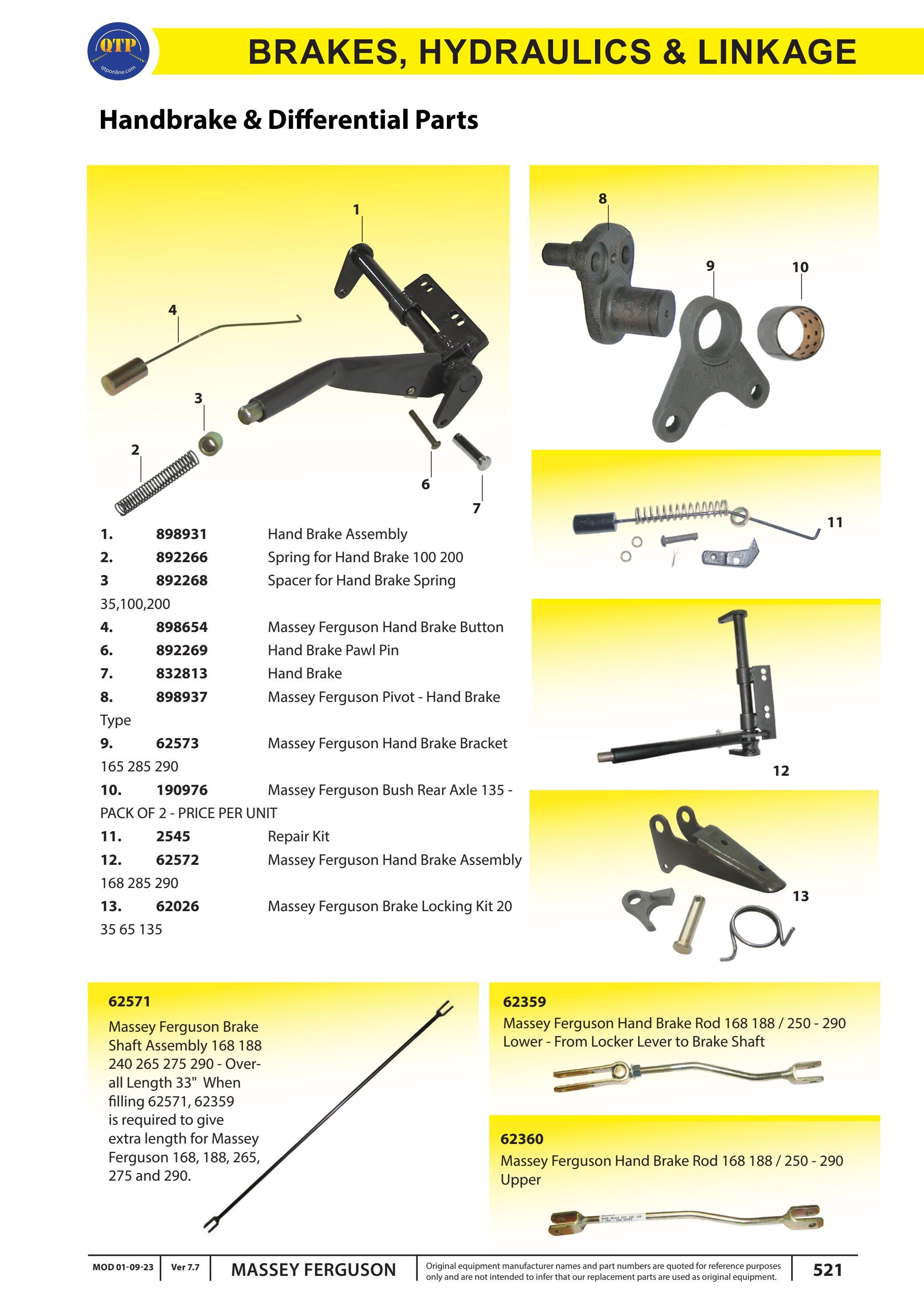 QTP Massey Ferguson Part Catalogue by Quality Tractor Parts - Issuu