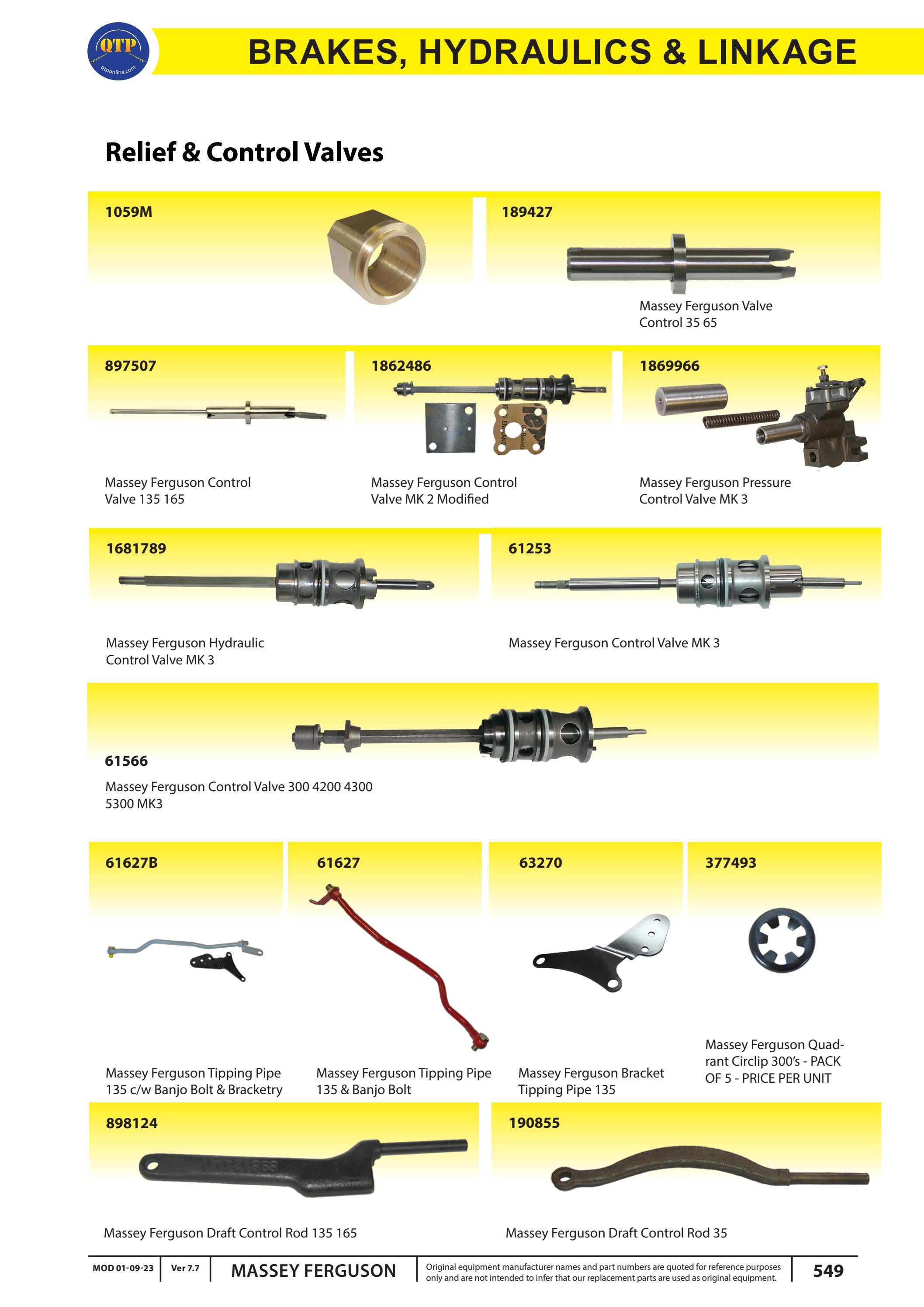 QTP Massey Ferguson Part Catalogue by Quality Tractor Parts - Issuu