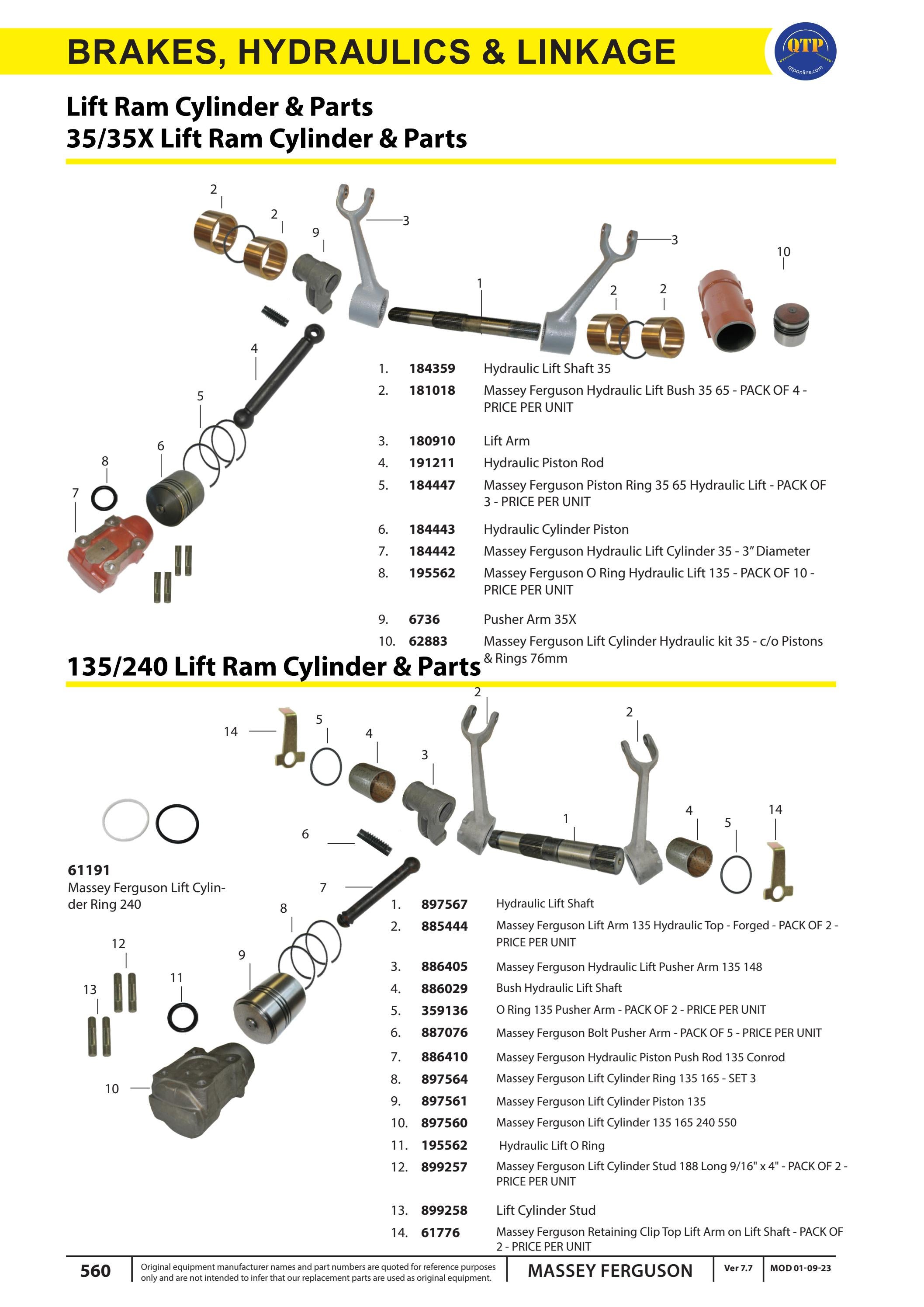 QTP Massey Ferguson Part Catalogue by Quality Tractor Parts - Issuu