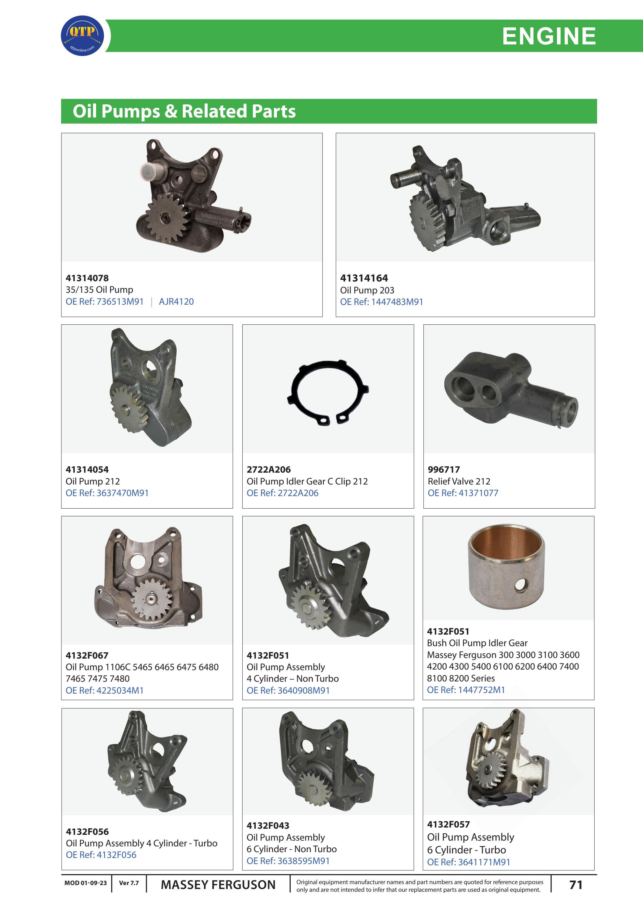 QTP Massey Ferguson Part Catalogue by Quality Tractor Parts - Issuu