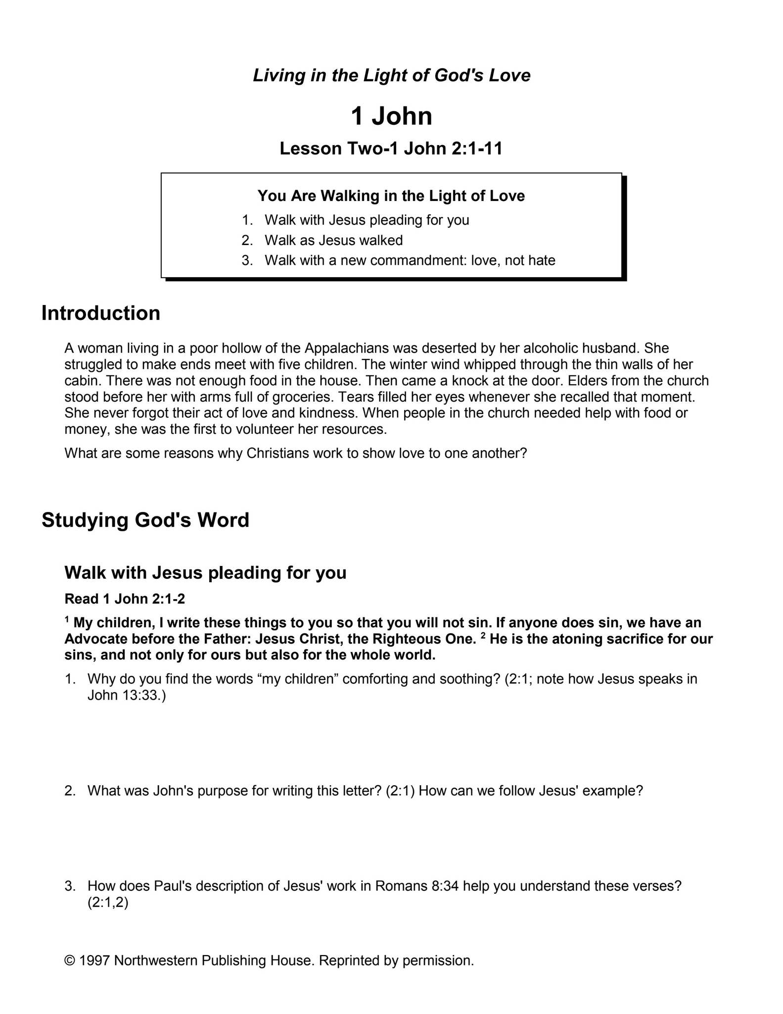 1 John Lesson 2 by gracelutheransaz - Issuu