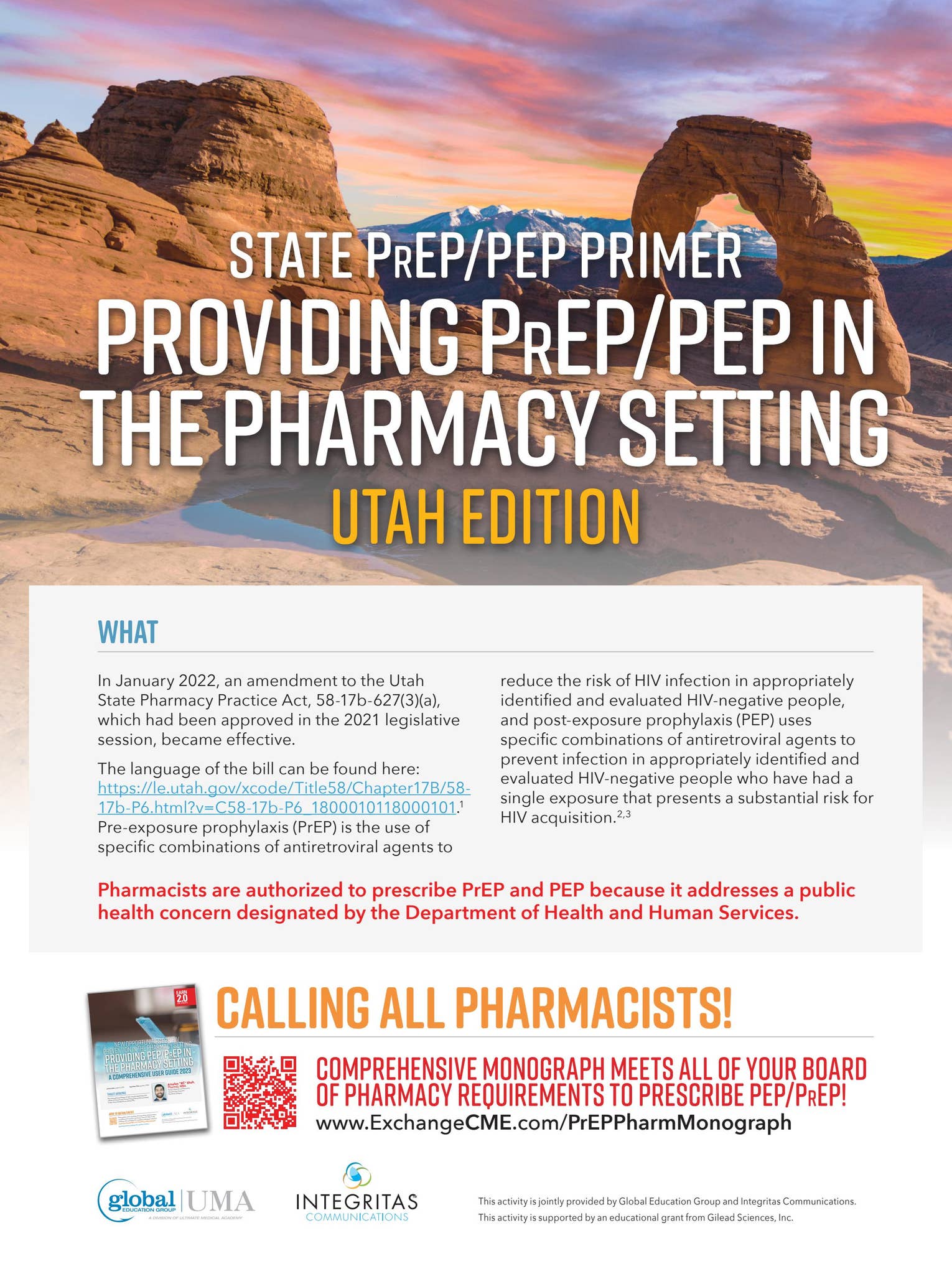 Providing PEP/PrEP in the Pharmacy Setting: Utah Edition by Integritas ...