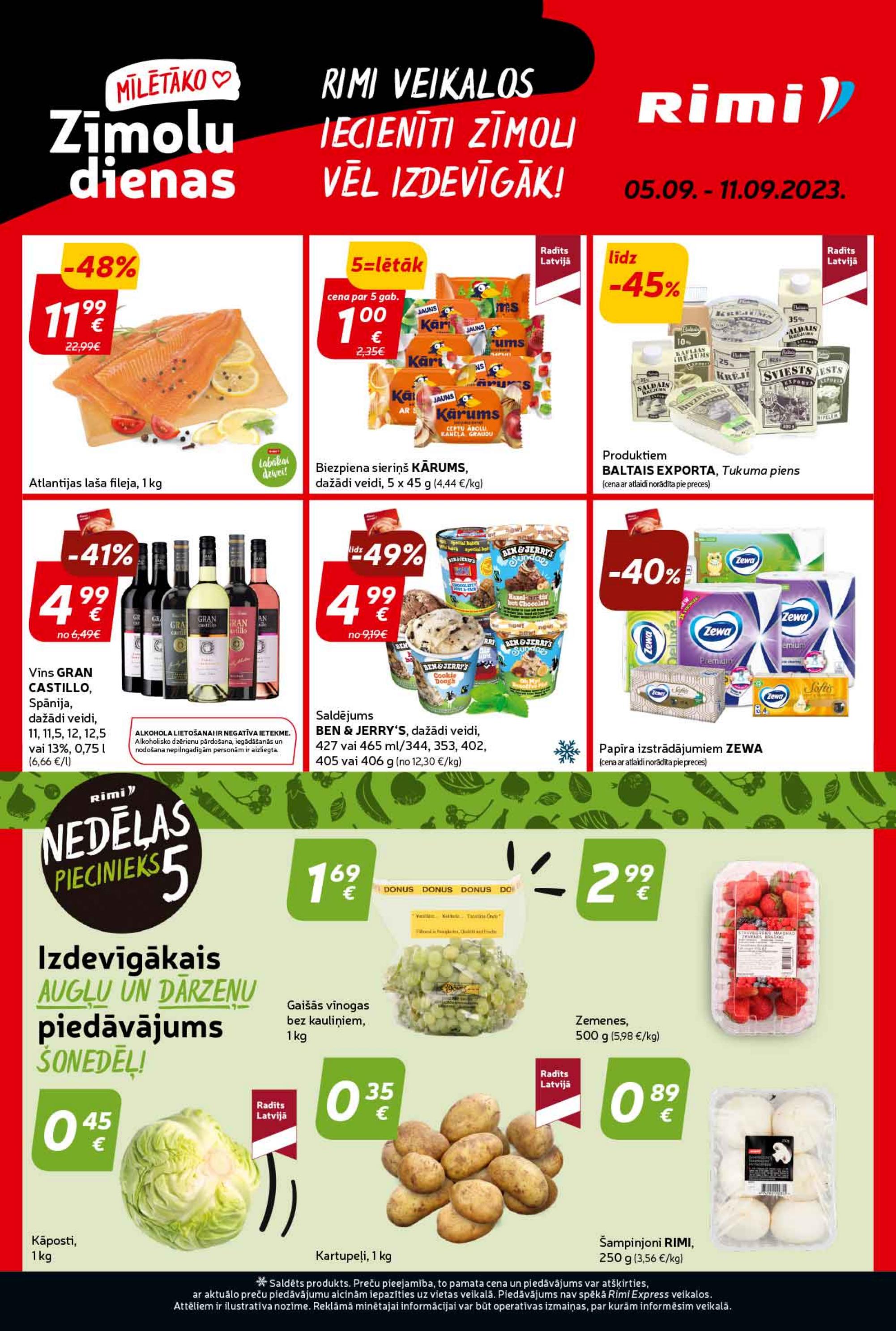 Rimi akciju buklets 05.09.-11.09.2023 by Rimi - Issuu