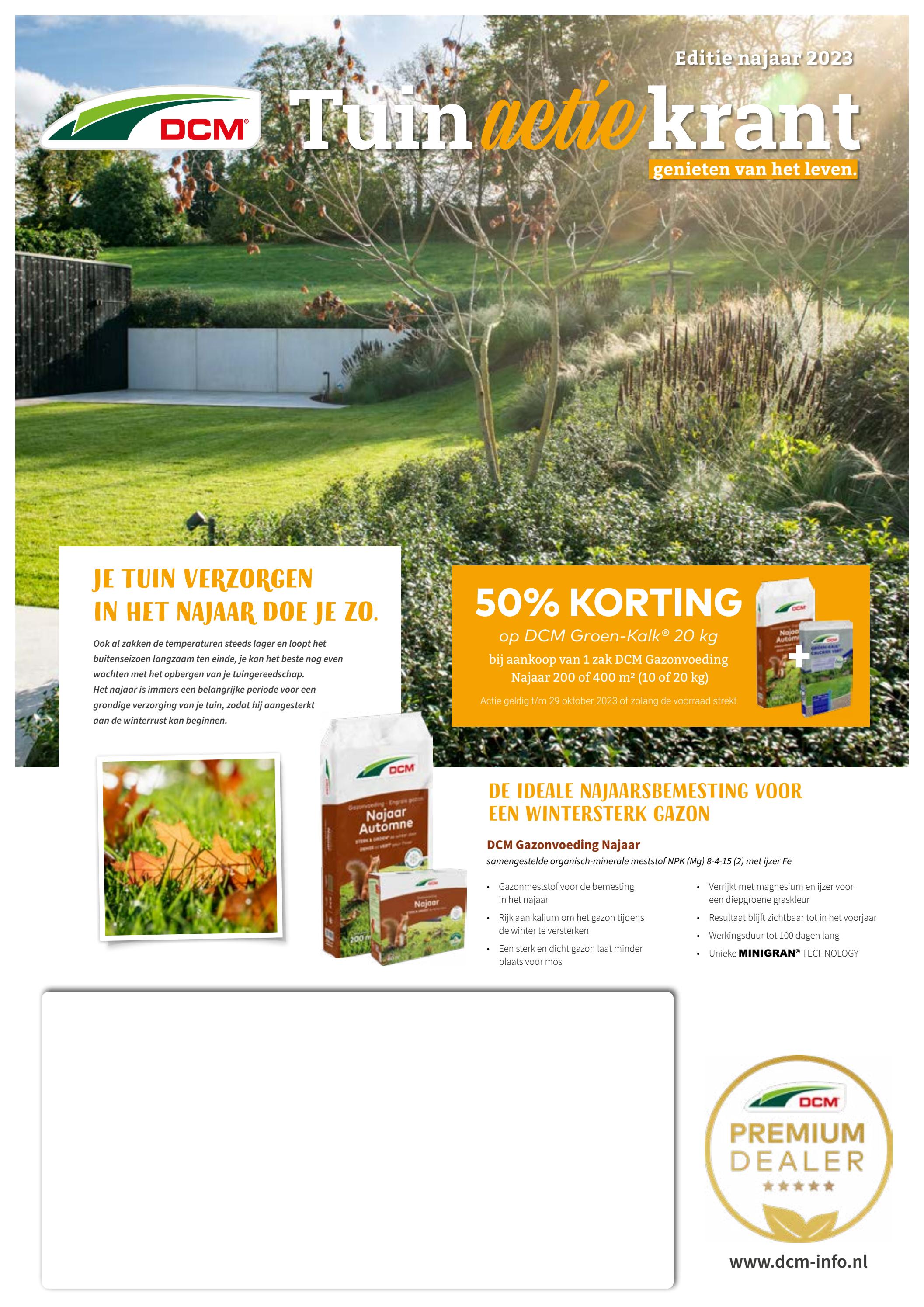 Tuinactiekrant Najaar Premium 2023 by DCM - Issuu