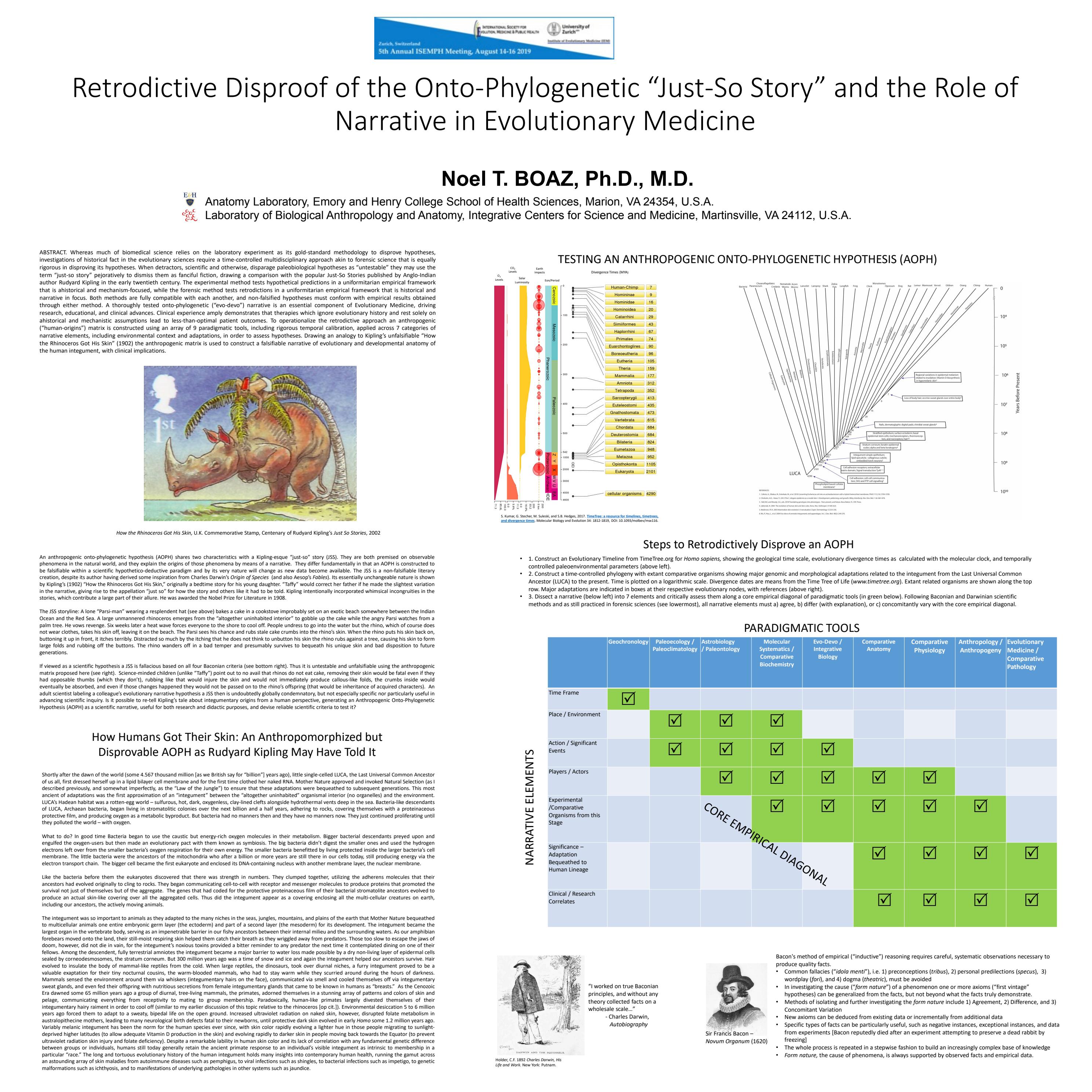 Retrodictive Disproof of the Onto-Phylogenetic "Just-So Story" and the ...