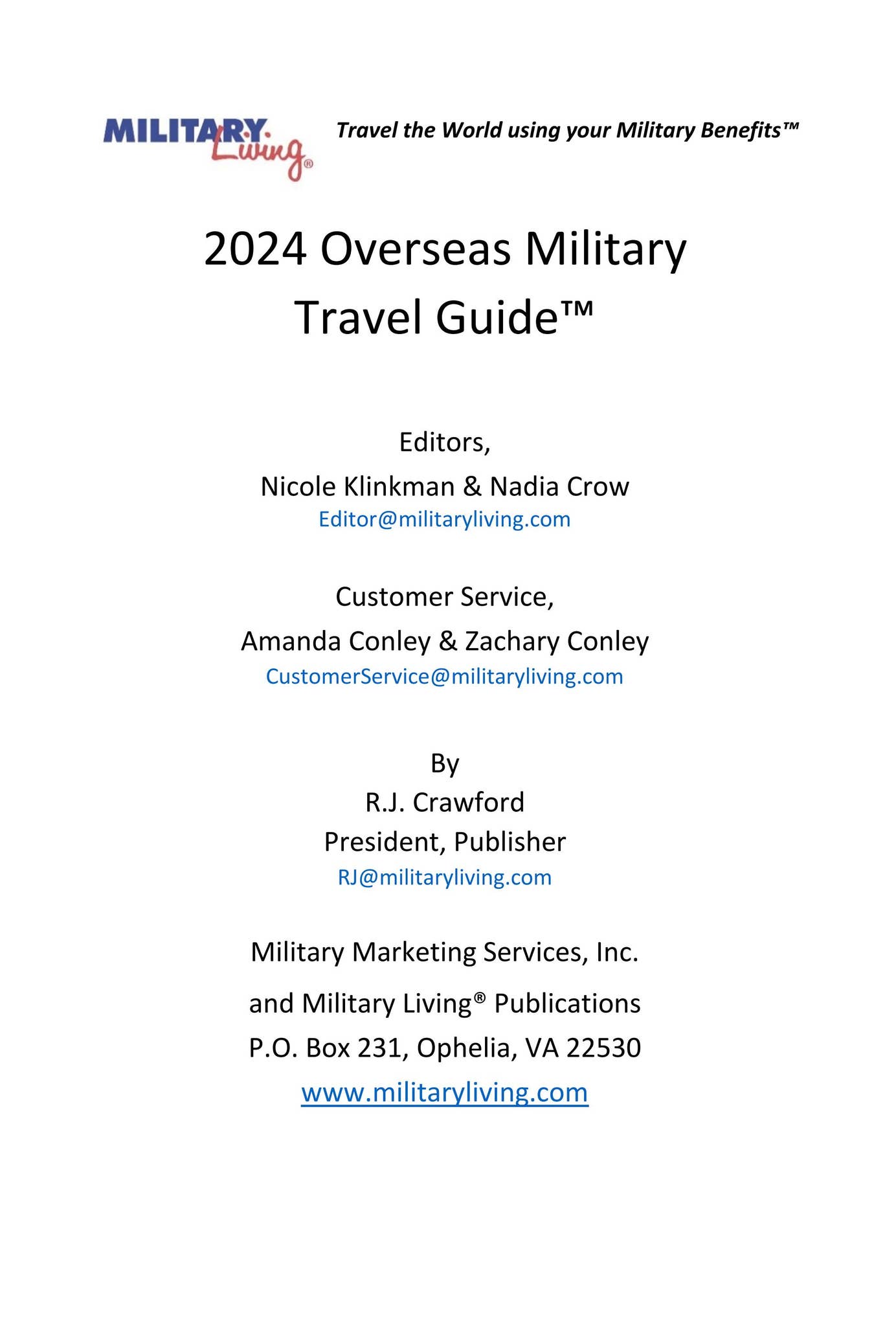 FREE SAMPLE Overseas Military Travel Guide by MILITARY LIVING ...