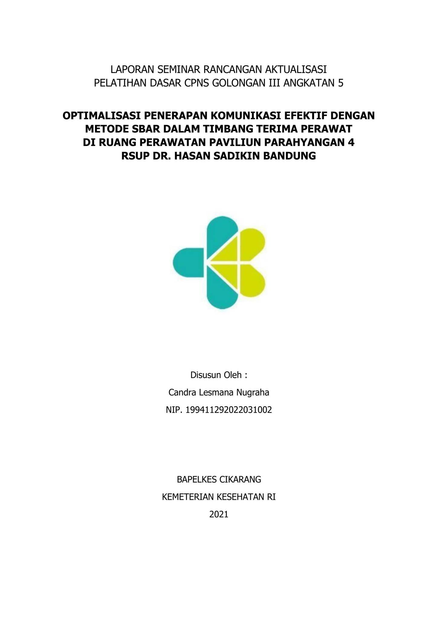 Penerapan Komunikasi Efektif Dgn Metode SBAR Dlm TimbangTerima Perawat ...