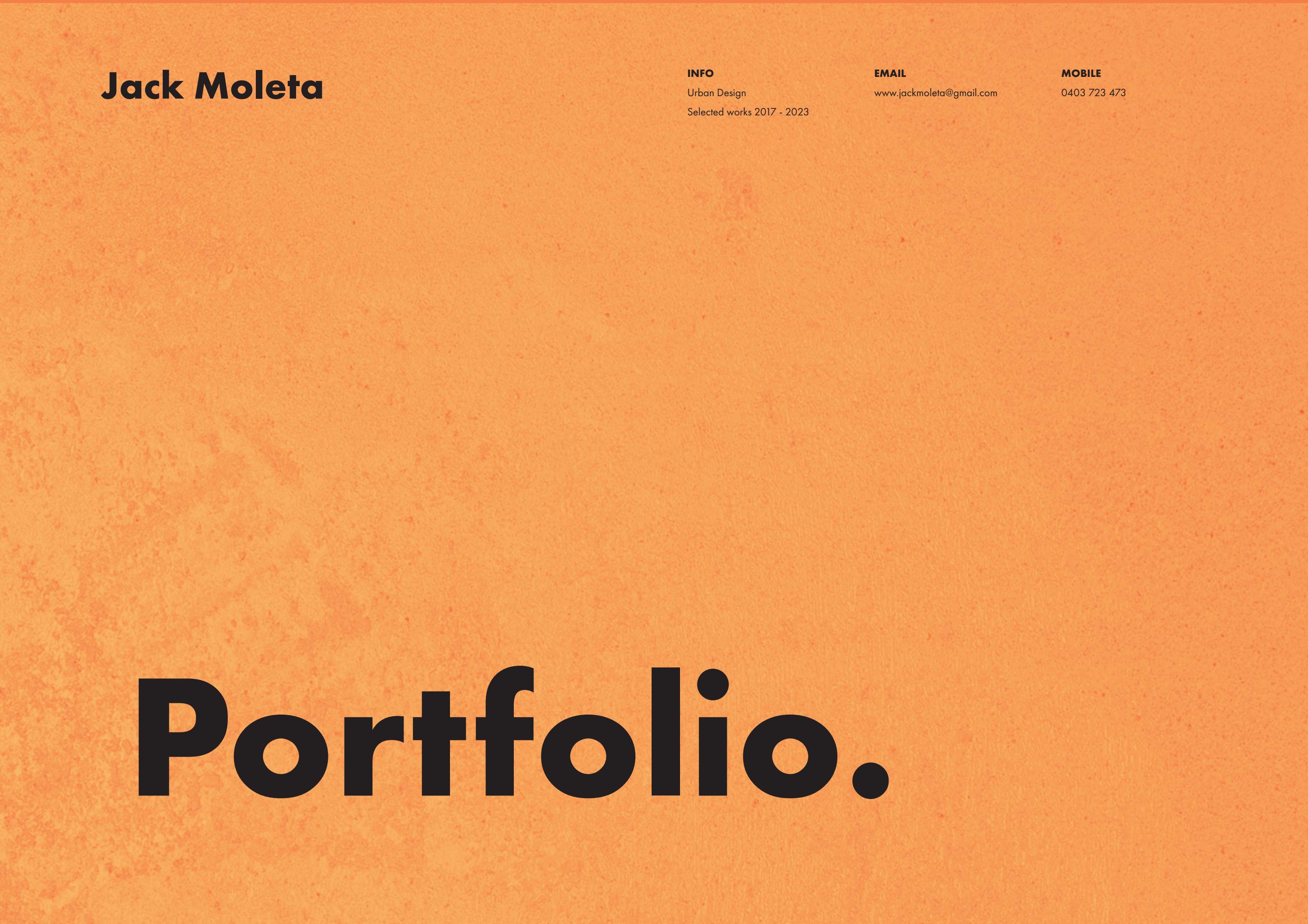 Jack Moleta - Urban Design Portfolio by Jack Moleta - Issuu