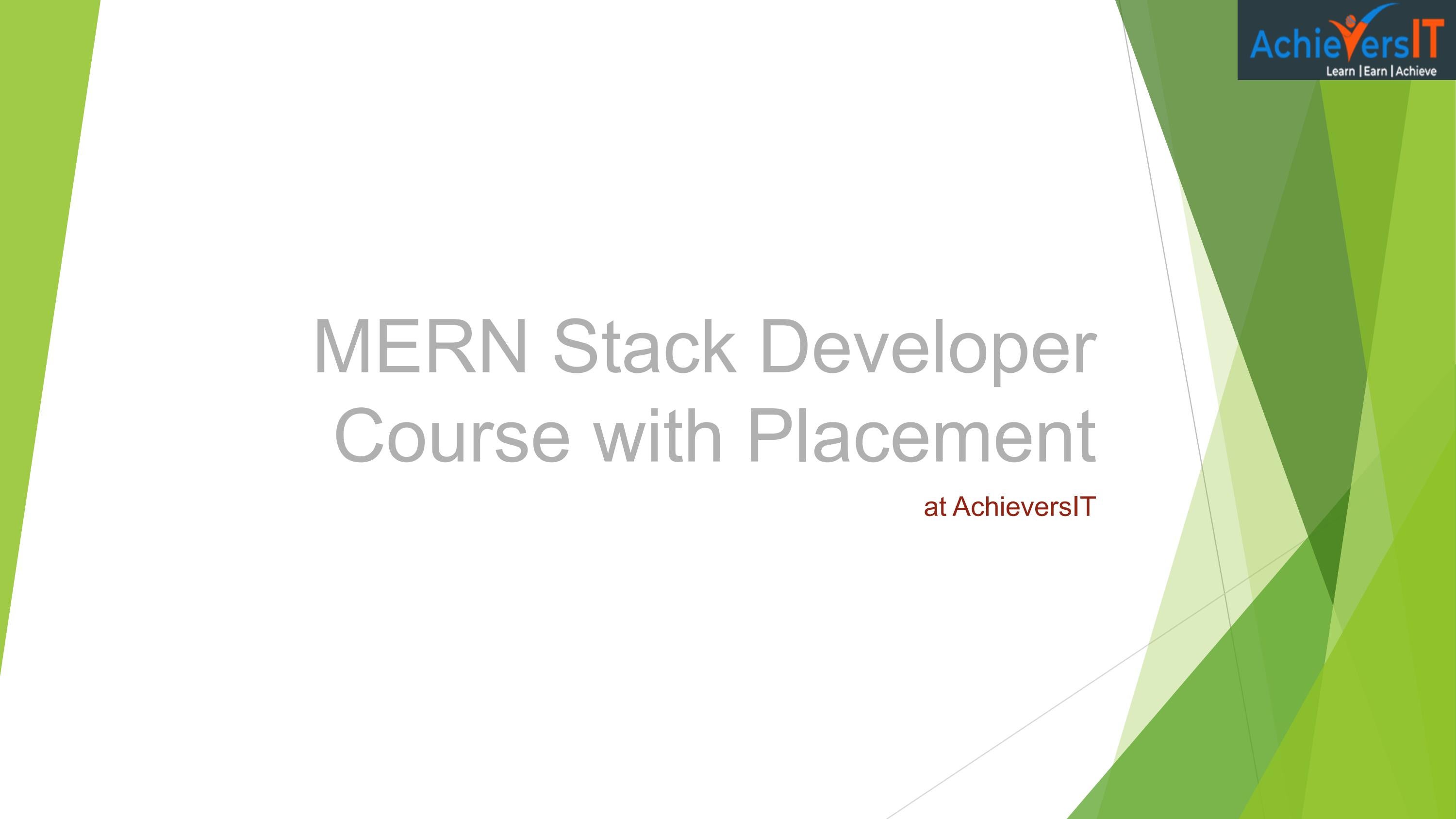 MERN Stack Developer Course With Placement by Mernstack - Issuu