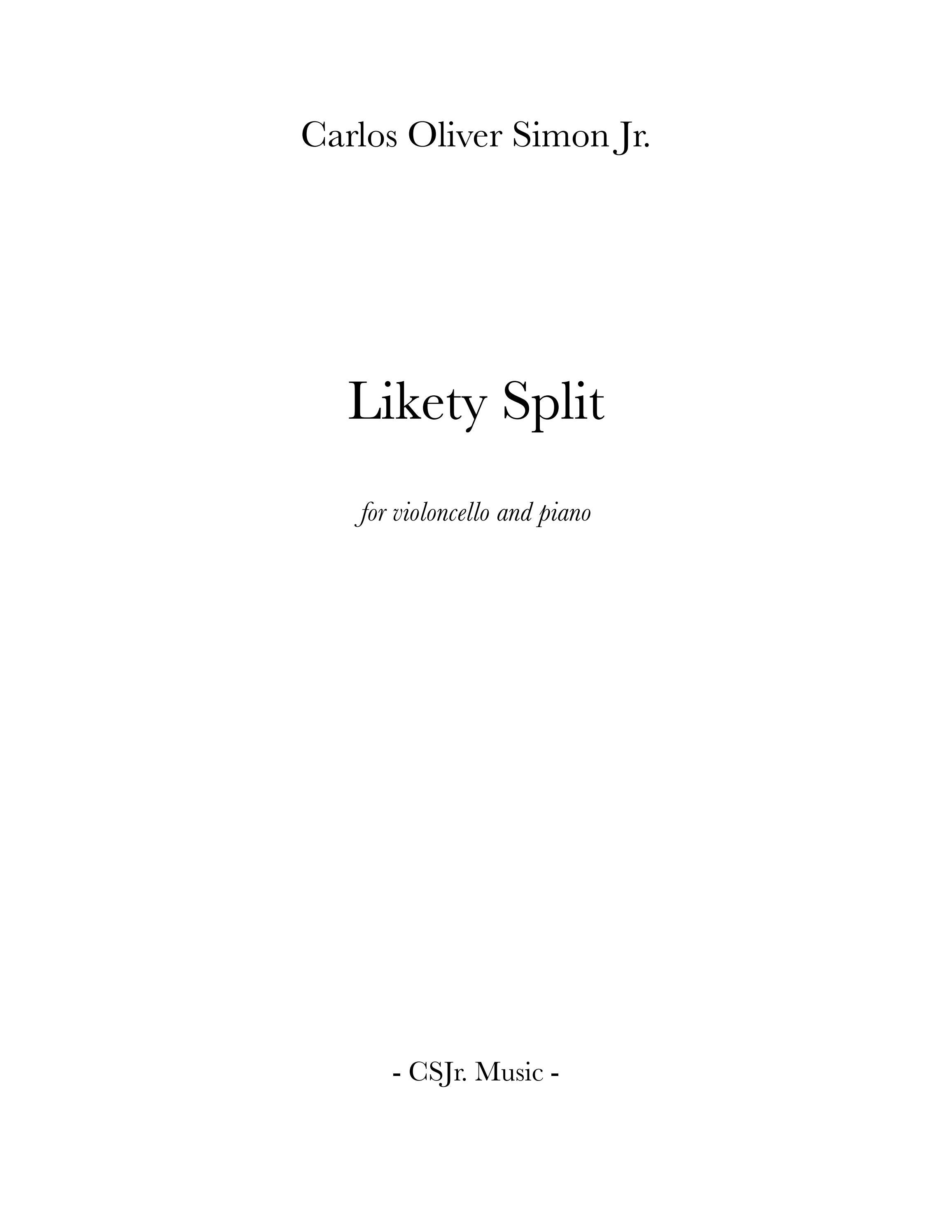 Lickety Split by Carlos Simon - Issuu