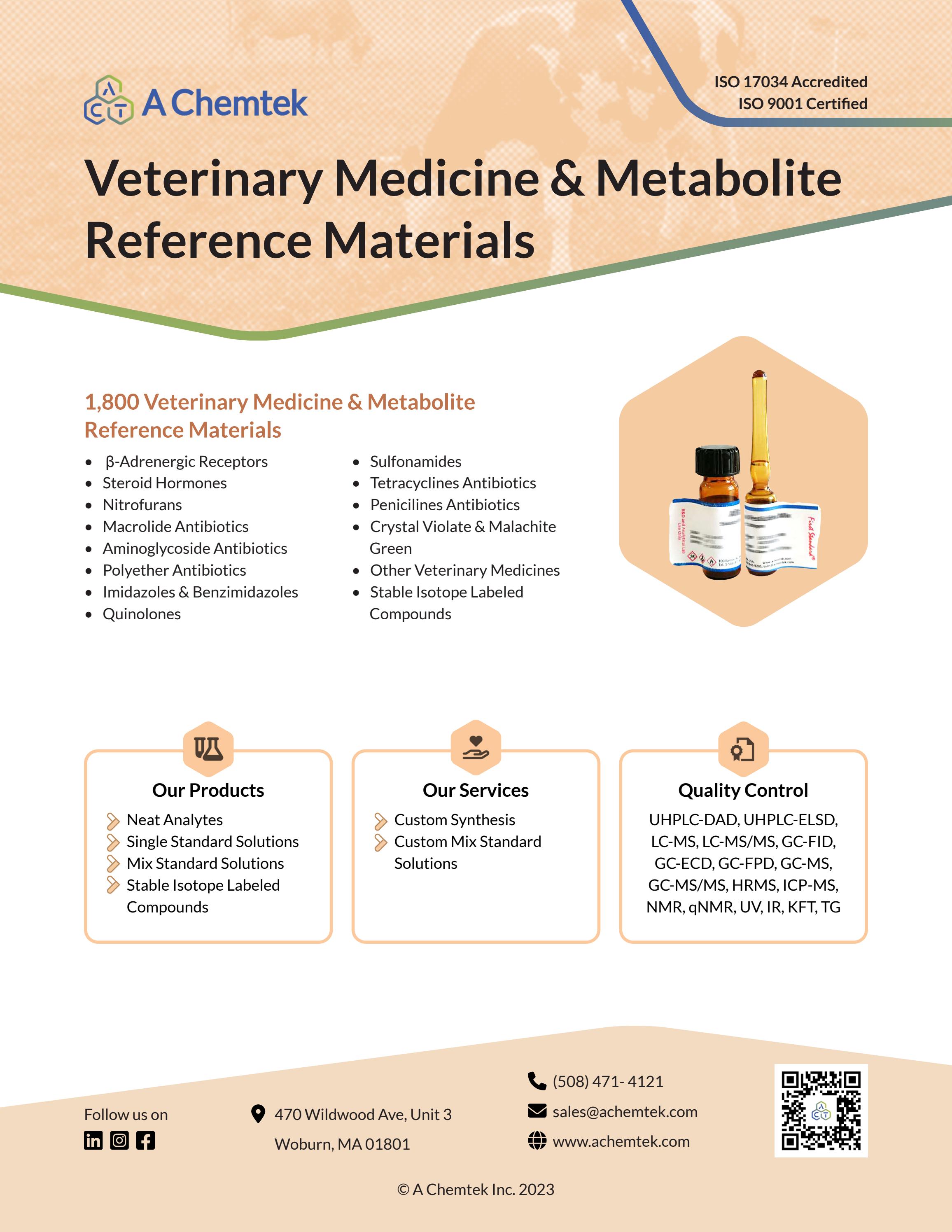Veterinary Medicine & Metabolite Reference Materials by A Chemtek Inc ...