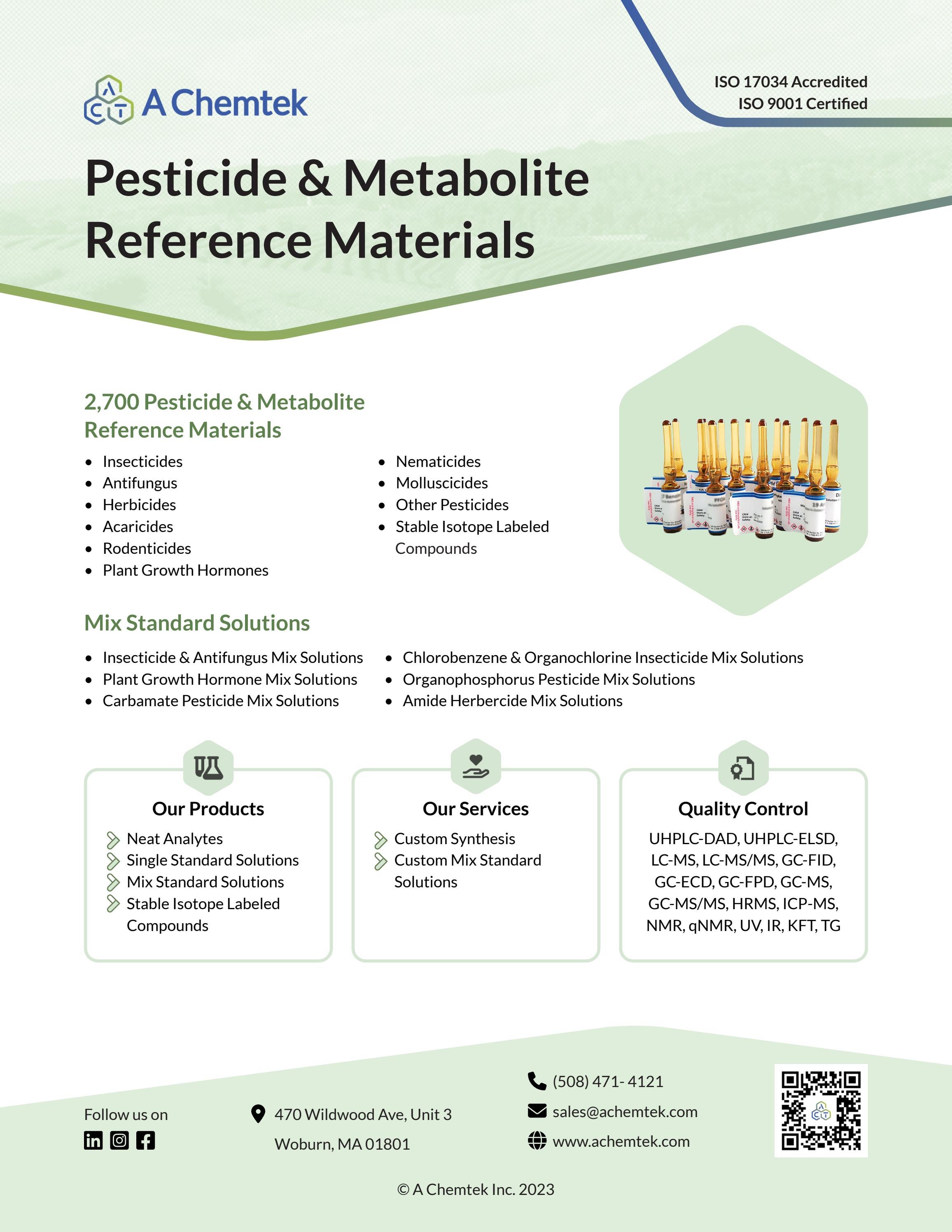 Pesticide & Metabolite Reference Materials by A Chemtek Inc - Issuu
